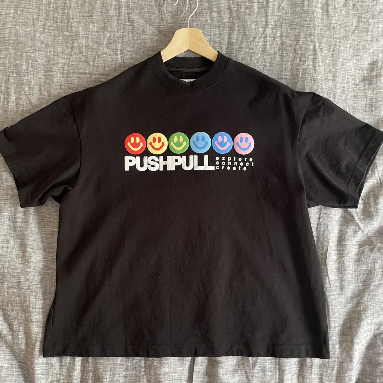Push Pull smiley tee 🙃 BRAND NEW never worn!!... - Depop
