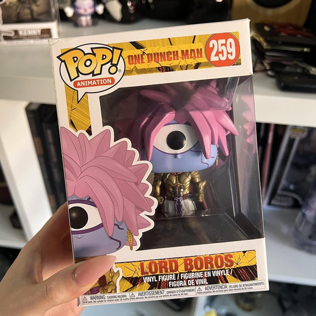 One punch man lord boros pop vinyl figure Small... - Depop