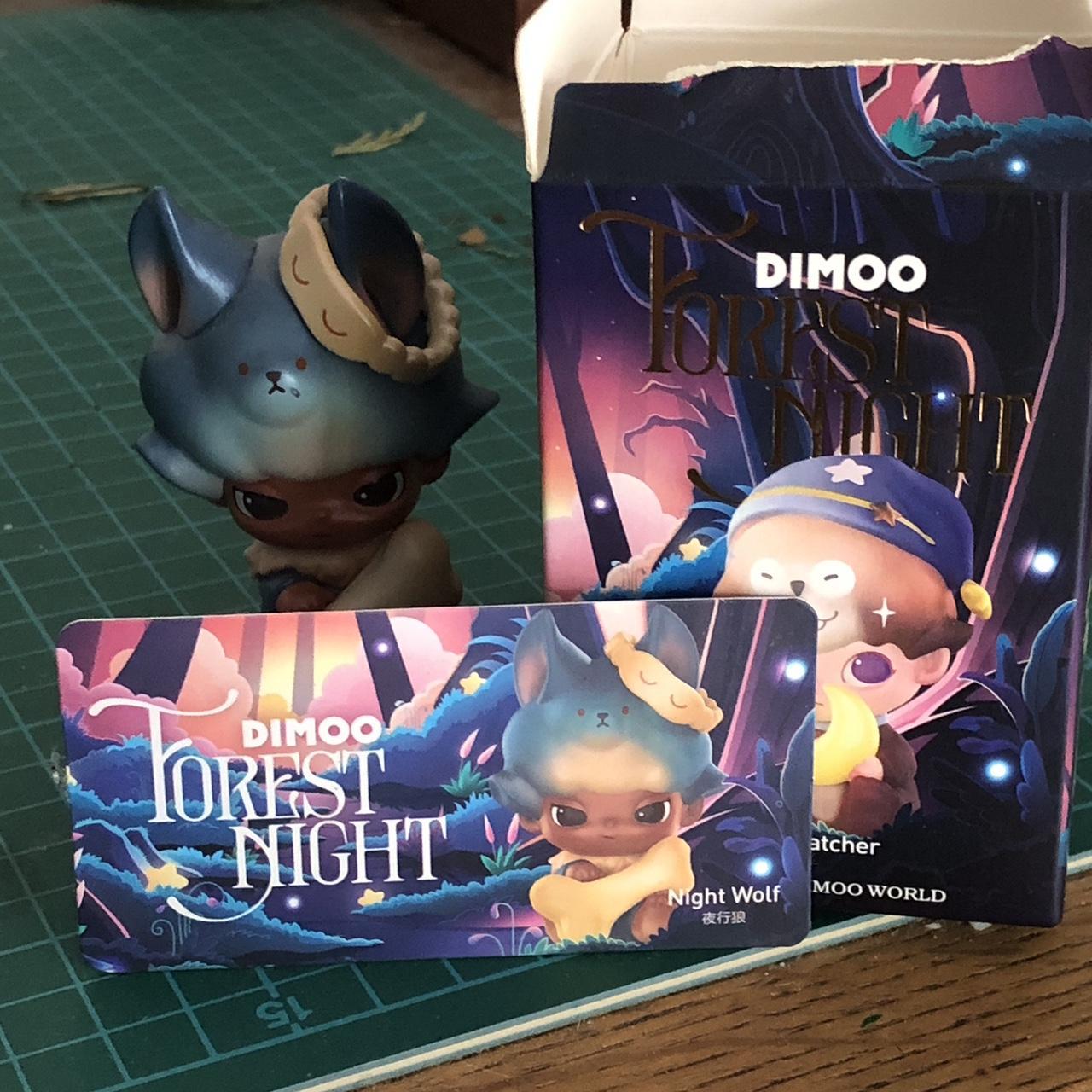 dimoo popmart forest night night wolf figure. Very... - Depop