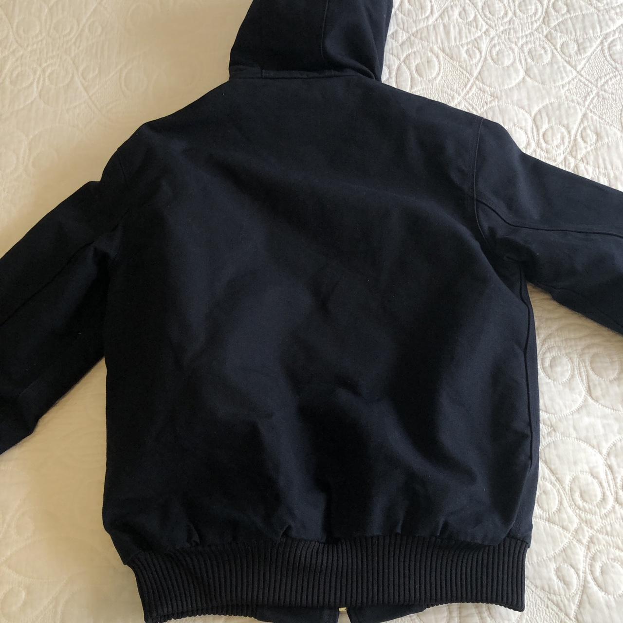 Carhartt Navy Blue Lined Hooded Jacket Size S Men’s... - Depop