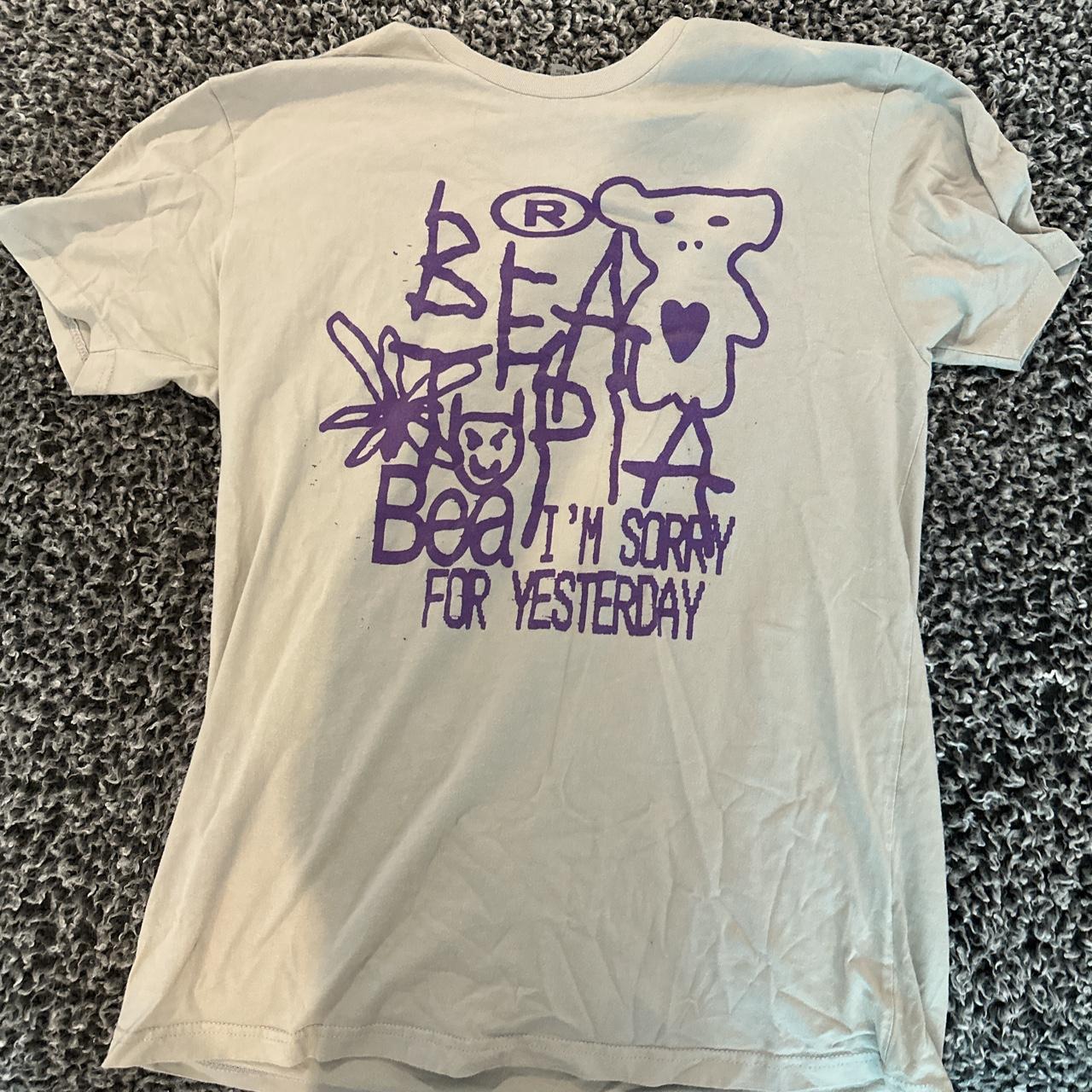 SIZE L Beatopia Tour Grey T Shirt !!! Super duper... - Depop