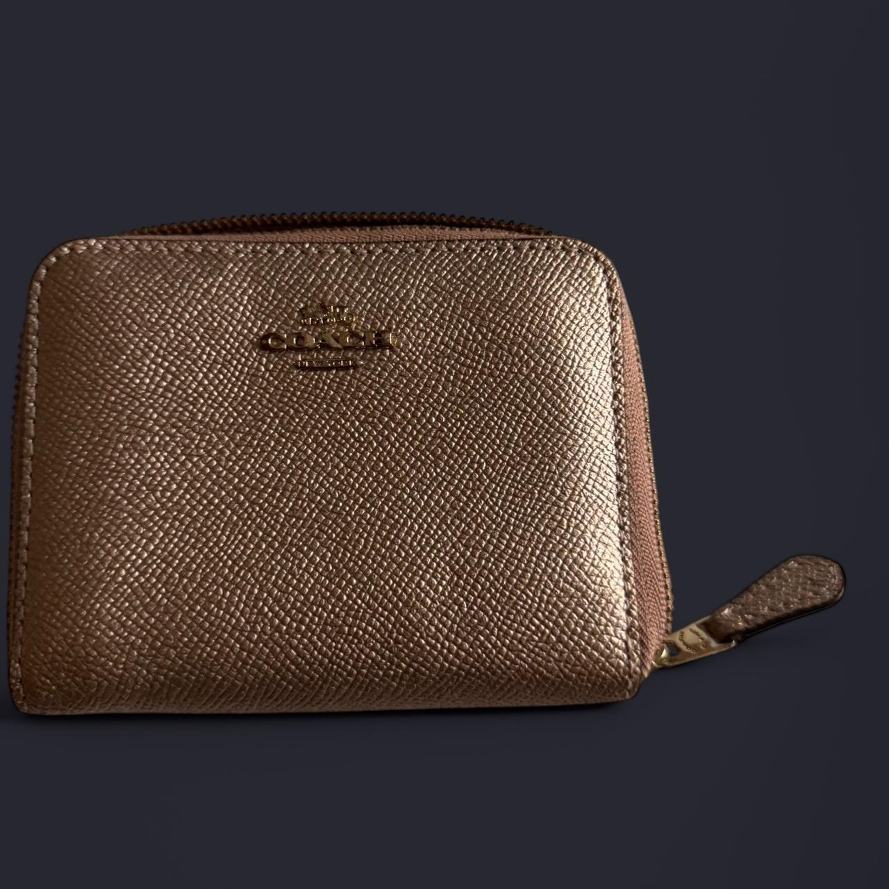 - Small rose gold Coach zip around wallet - !!!The... | Depop