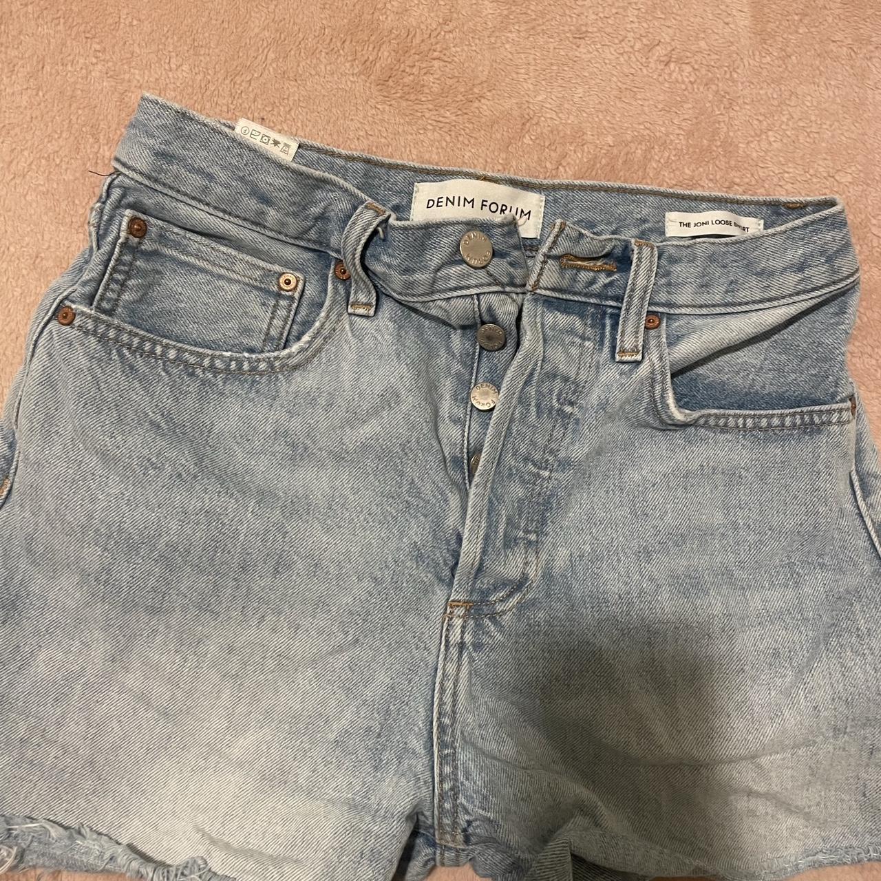 The Joni loose denim shorts from aritiza. Brand is... - Depop