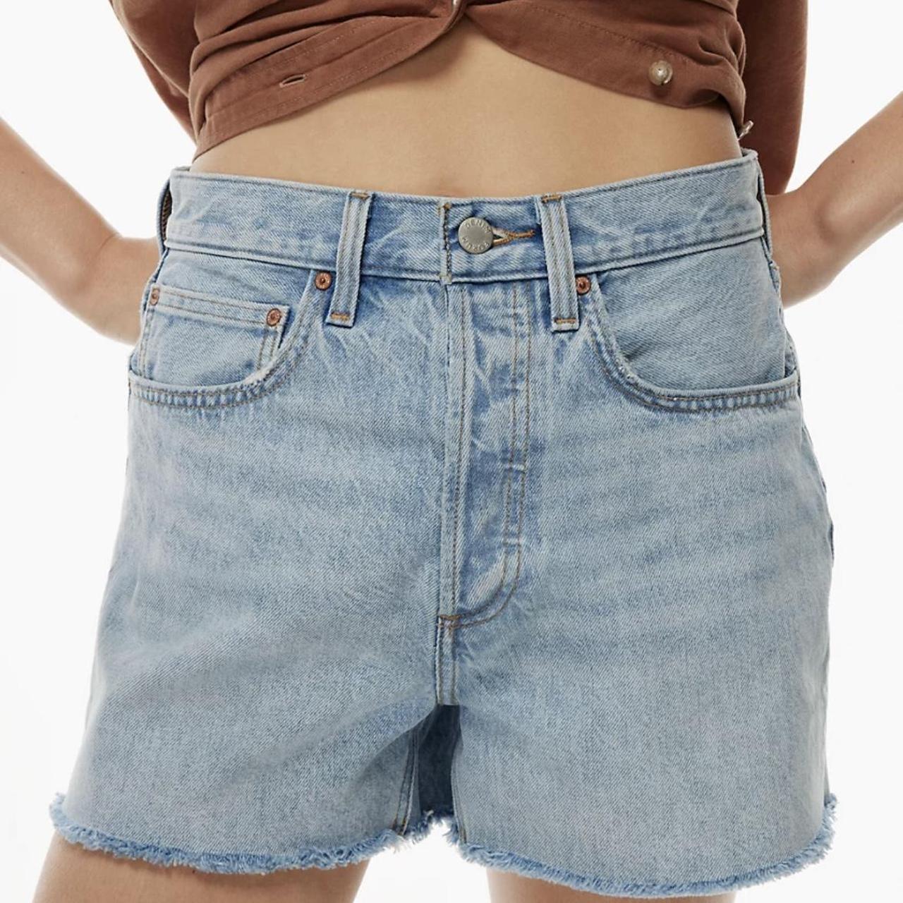 The Joni loose denim shorts from aritiza. Brand is... - Depop
