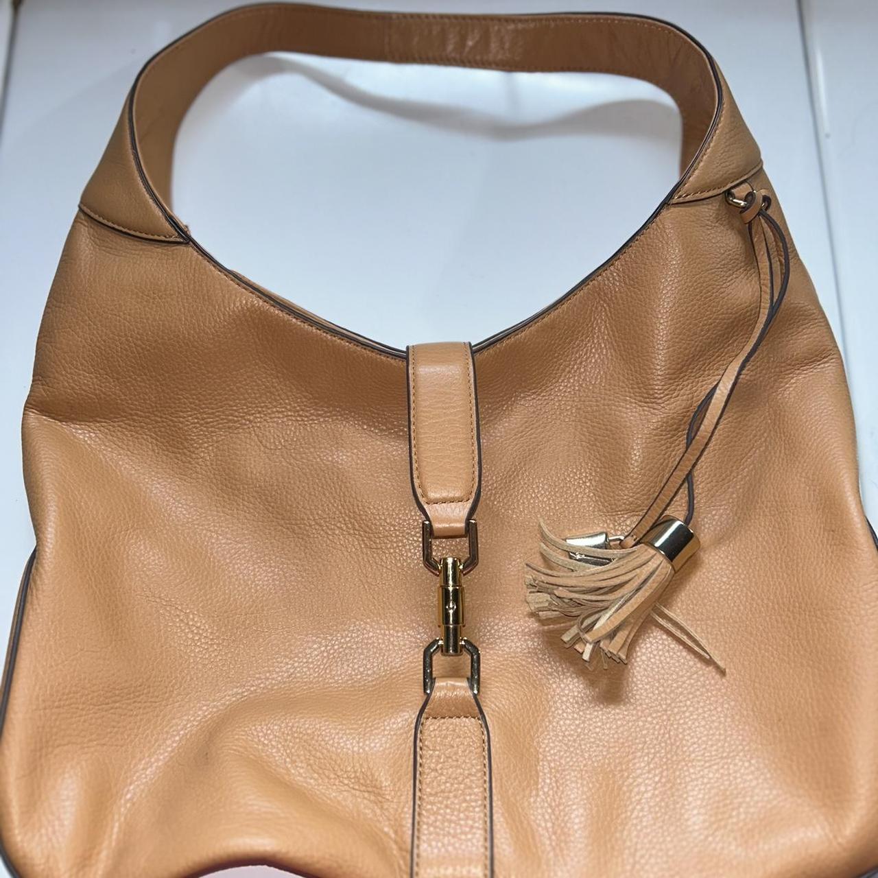 G.I.L.I Light brown Leather shoulder bag in great... | Depop