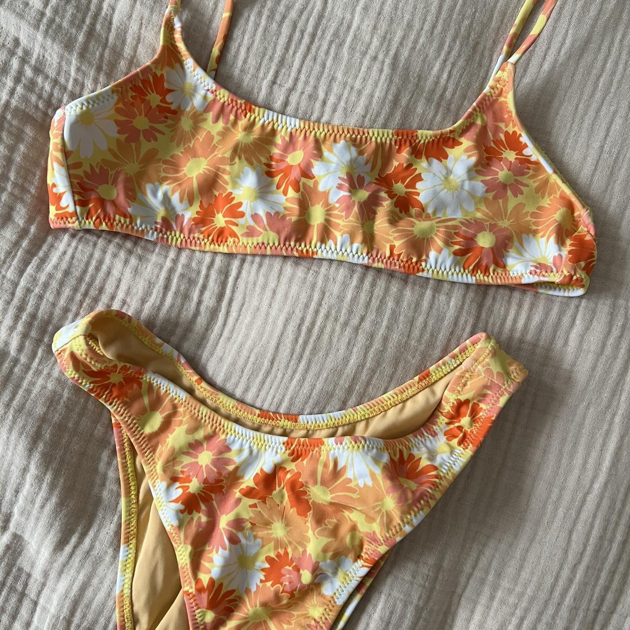 PacSun Women's Orange Bikinis-and-tankini-sets | Depop