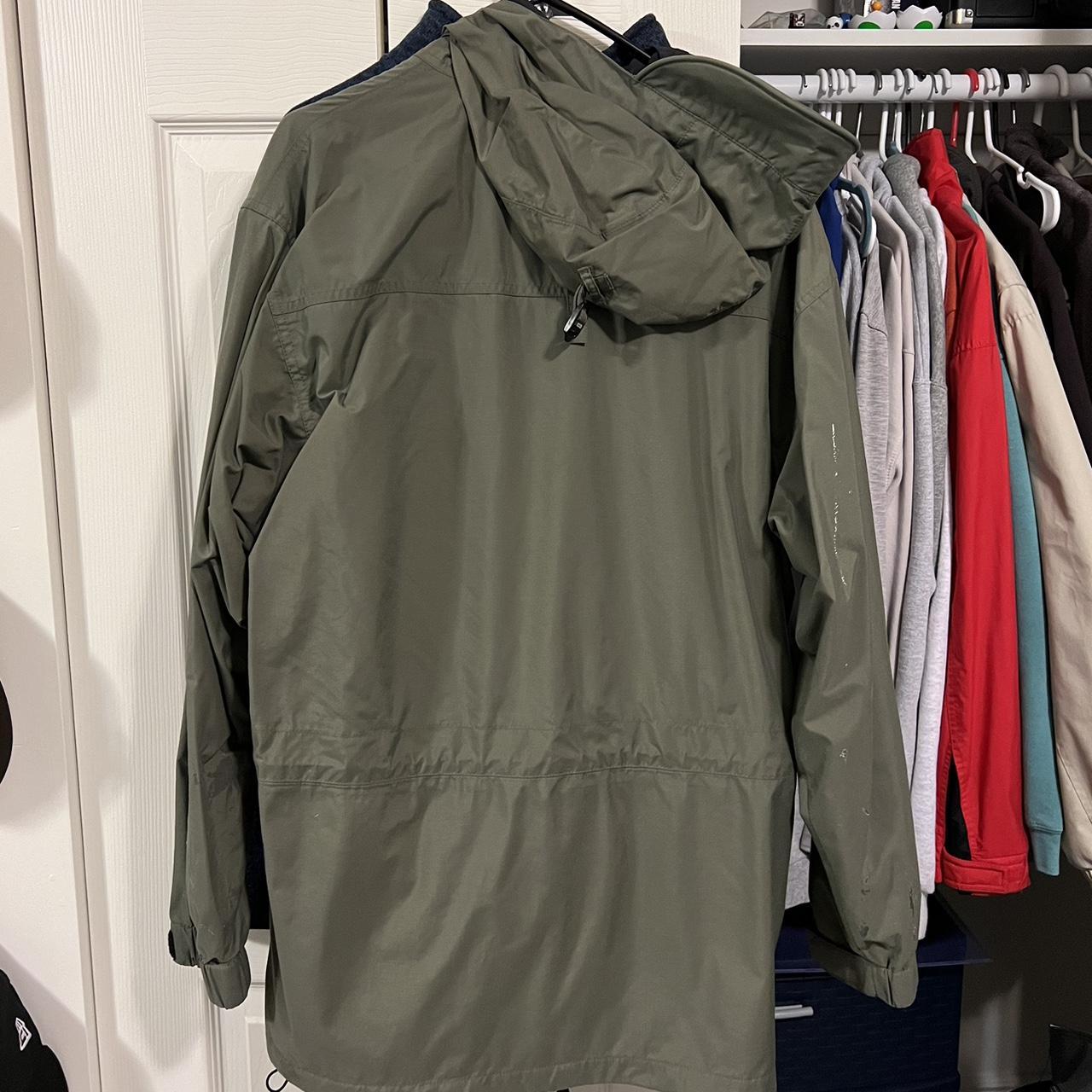 REI GREEN SHELL JACKET SIZE MEDIUM FITS LIKE A... - Depop