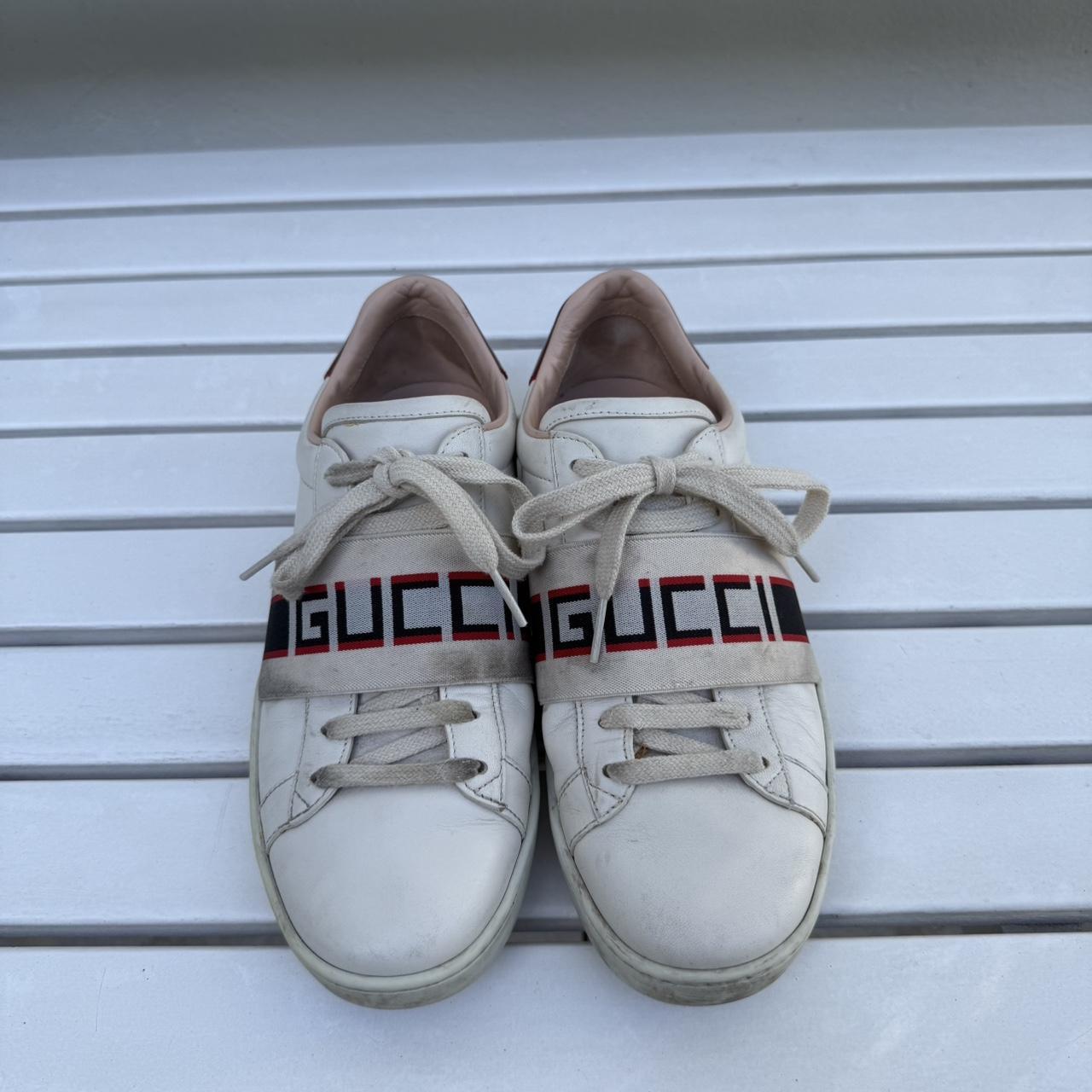 Authentic Cream Gucci Sneakers #gucci... | Depop