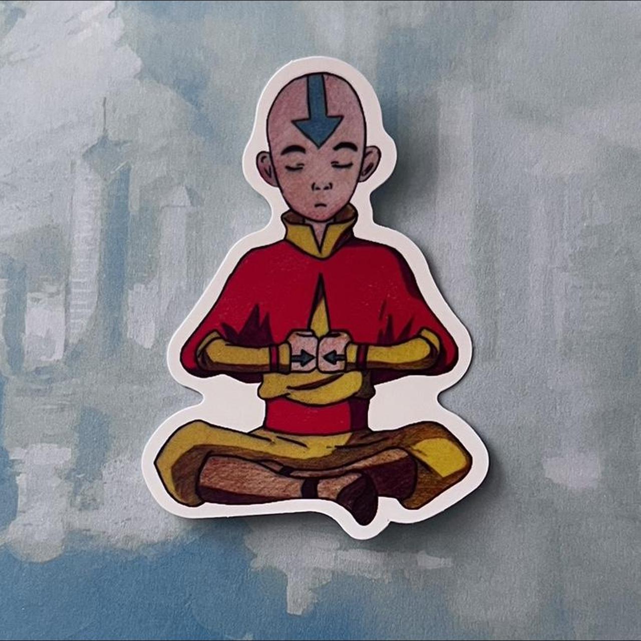 Avatar the Last Airbender sticker! 📺🔵🟤🔴⚪️#matte... - Depop