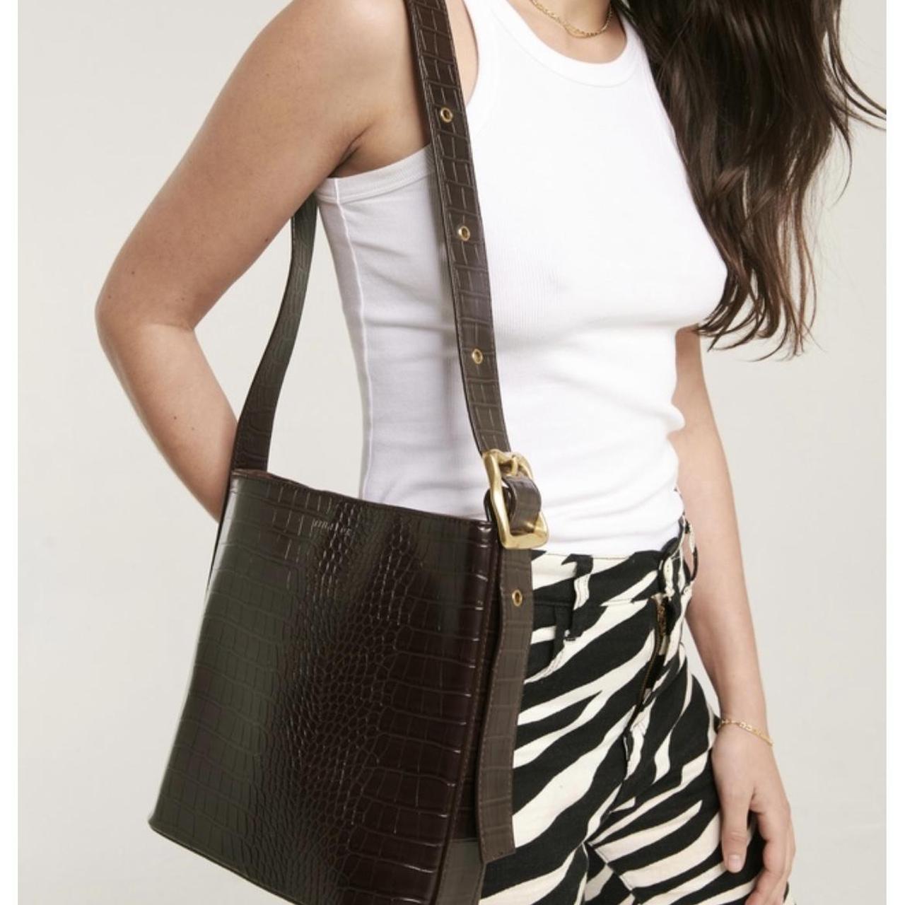 Brie Leon bucket bag with brass hardware. New... - Depop