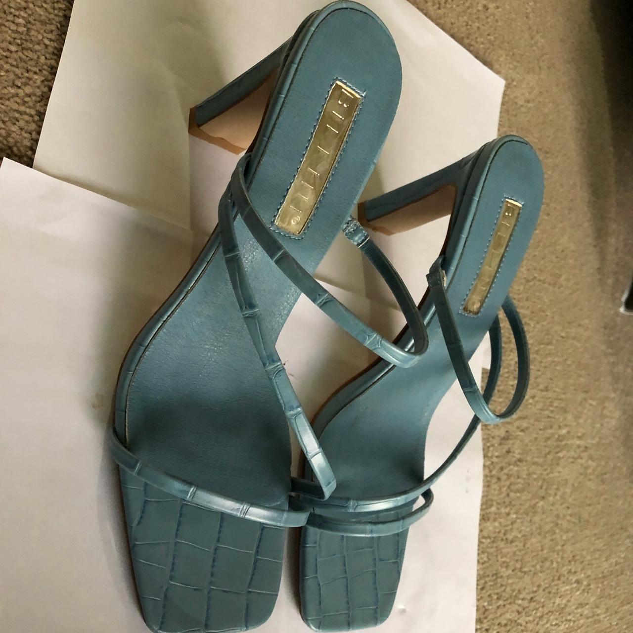 Billini blue croc print high heels brand new never... - Depop