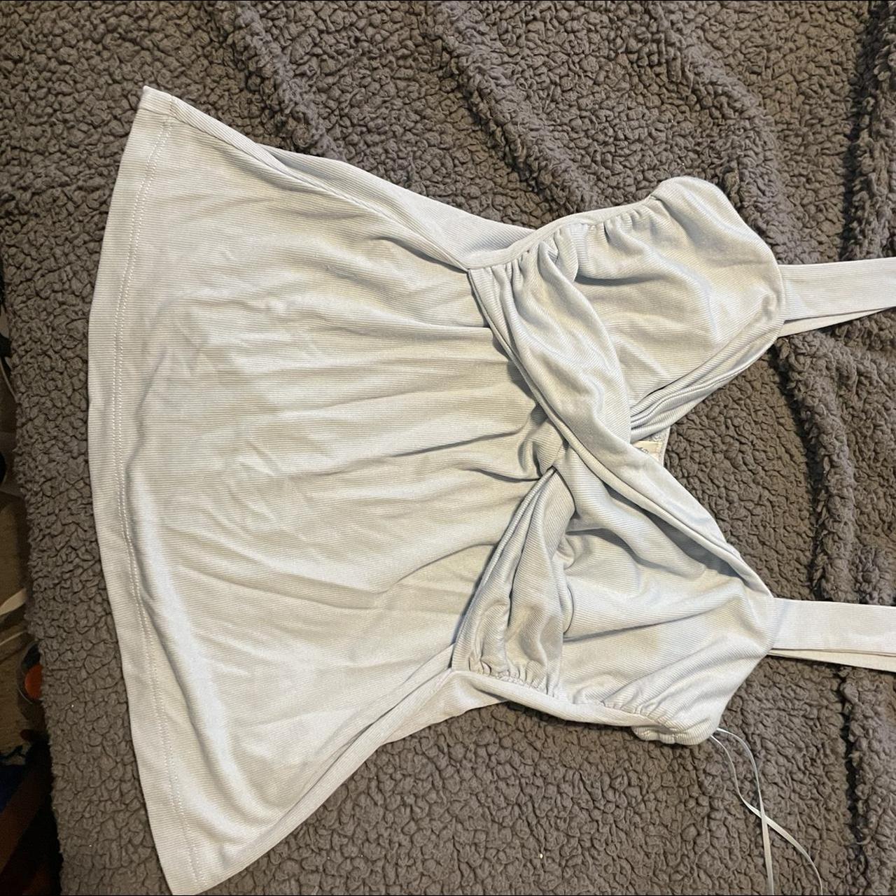 Powder blue tank, soft but too big for me - Depop
