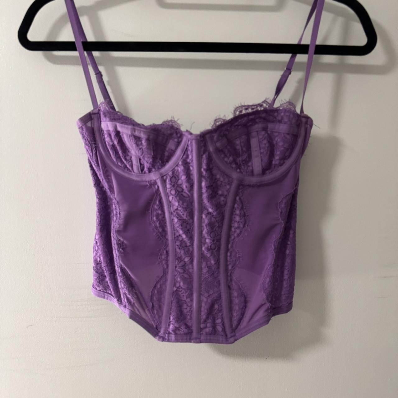 Urban Outfitters purple corset top Worn a few times - Depop
