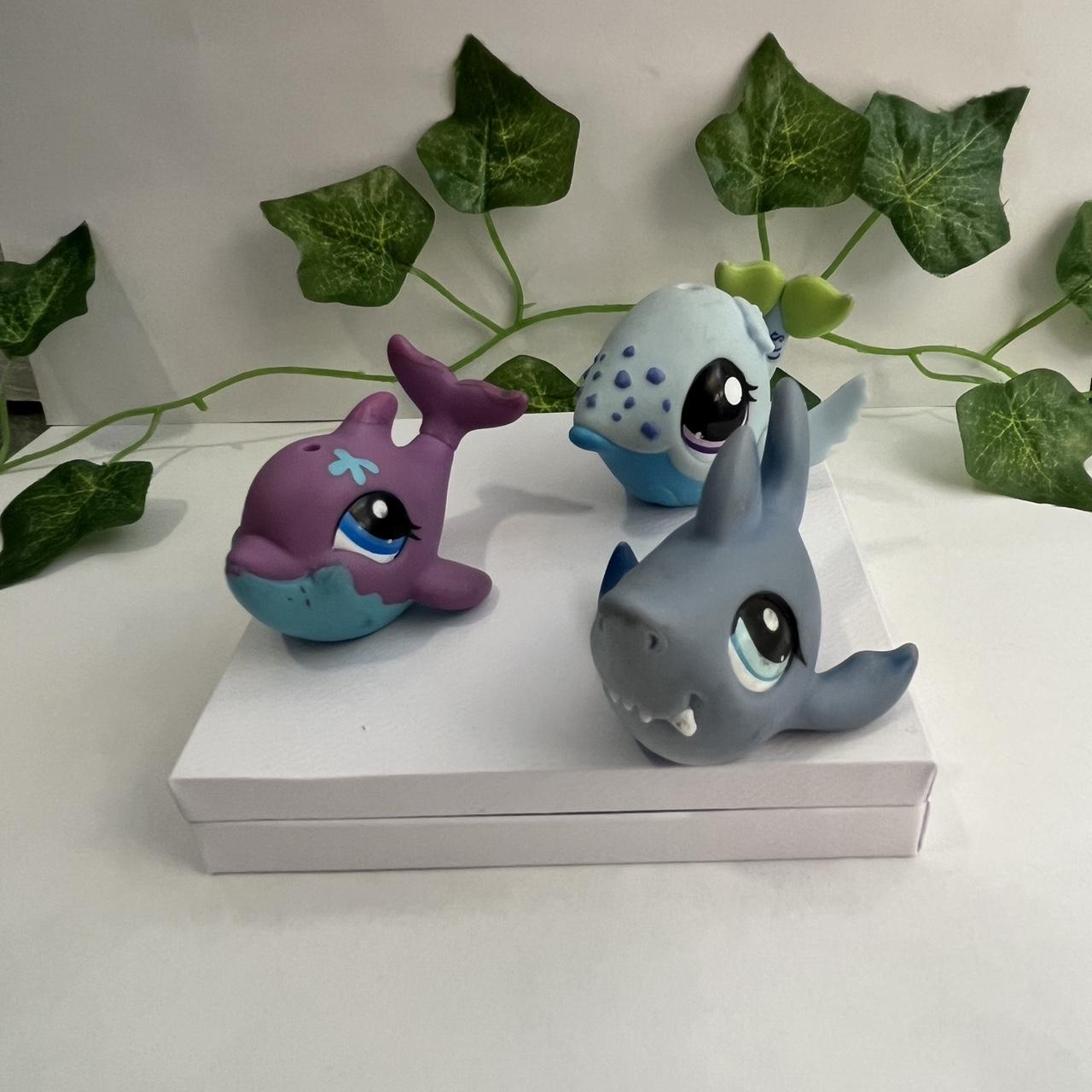 lps whale, dolphin, and shark bundle! slightly... - Depop