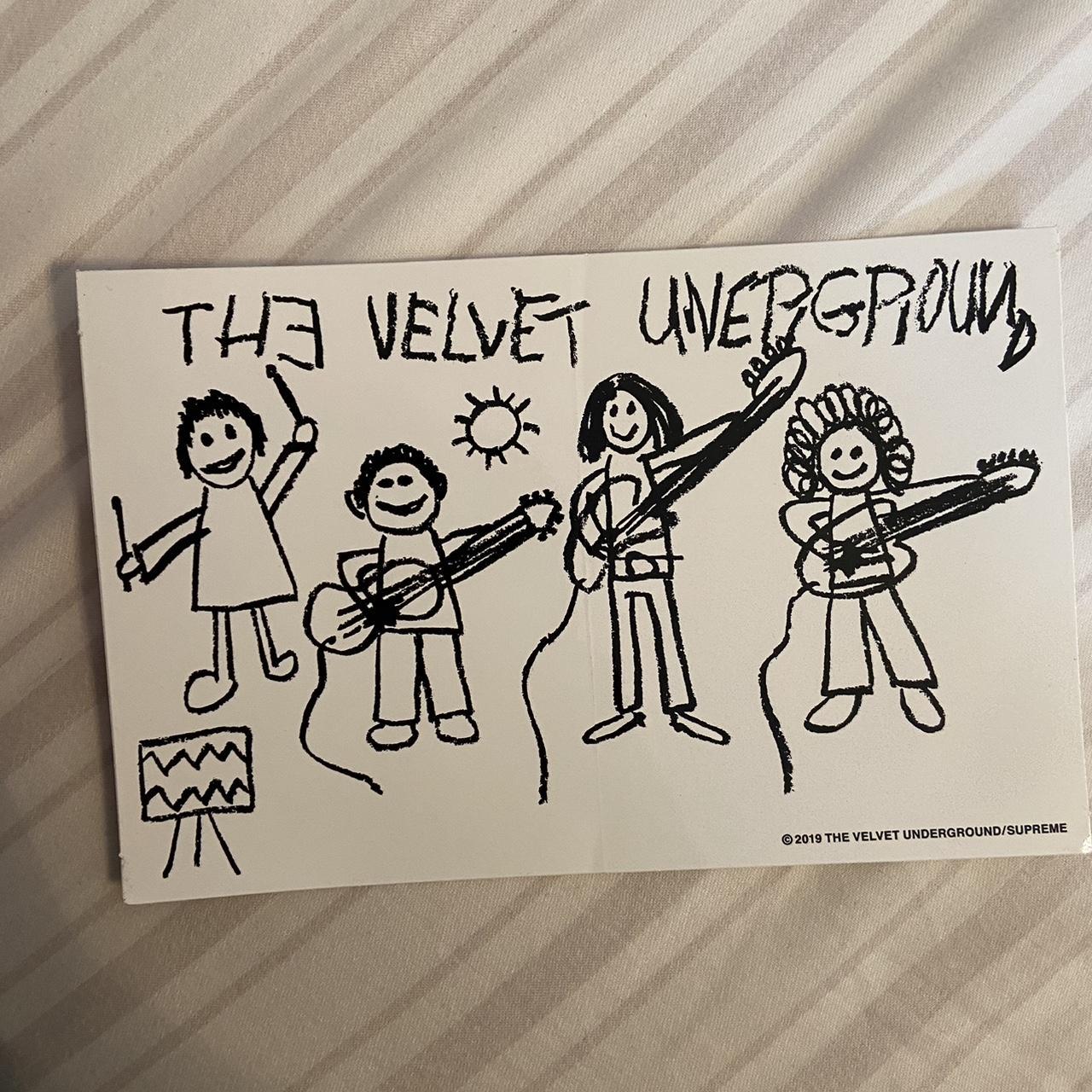 Supreme velvet underground sticker - Depop