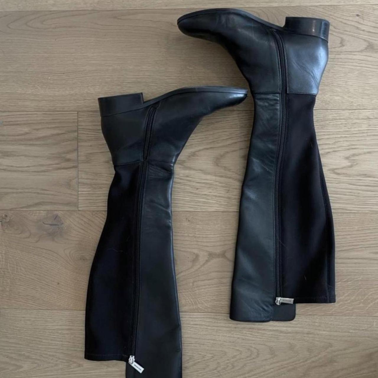 Michael Kors knee boots Half leather half canvas... - Depop