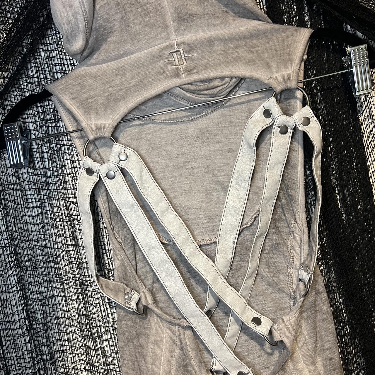 ⋆⭒˚.⋆Dolls Kill Darker Wavs Fader Hooded Slip... - Depop