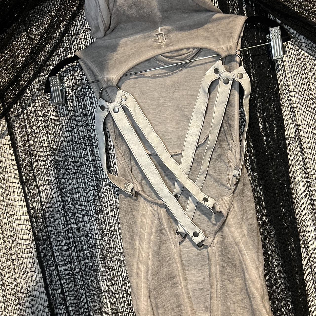 ⋆⭒˚.⋆Dolls Kill Darker Wavs Fader Hooded Slip... - Depop