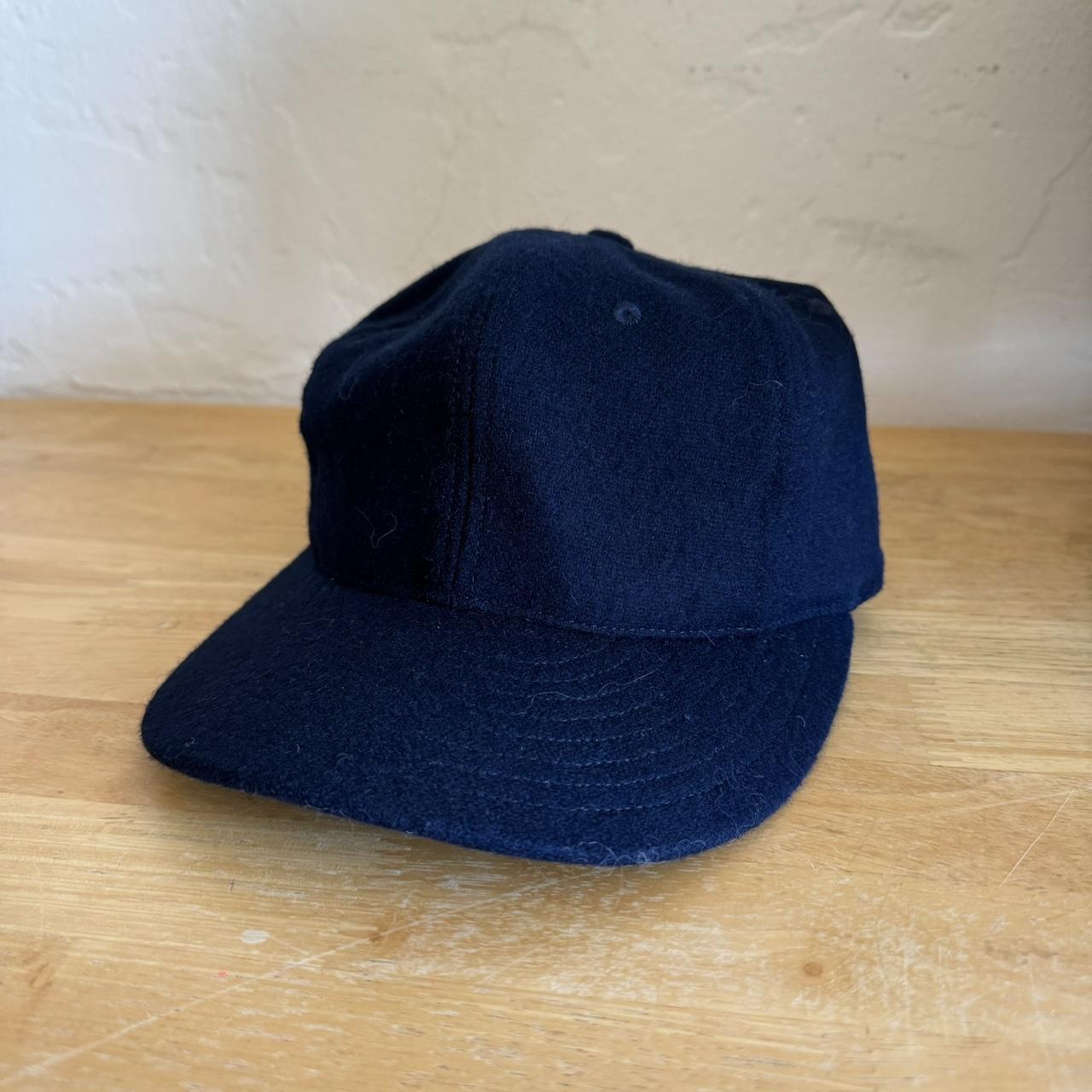 Ebbets Field Flannels Navy Wool Vintage Ballcap... - Depop