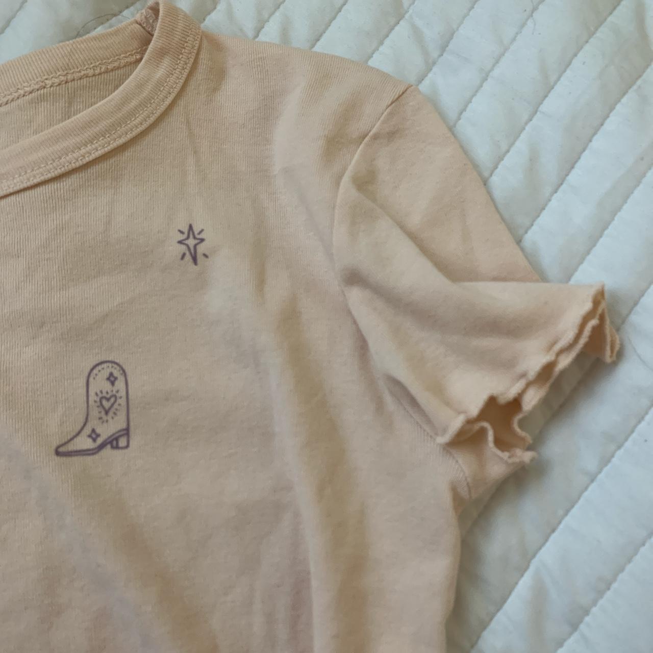 PacSun Women's Pink and Purple Crop-top | Depop