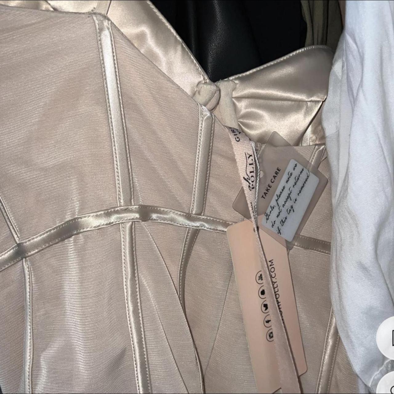 OH POLY CREAM MESH EMBELLISHED DRESS brand new with... - Depop