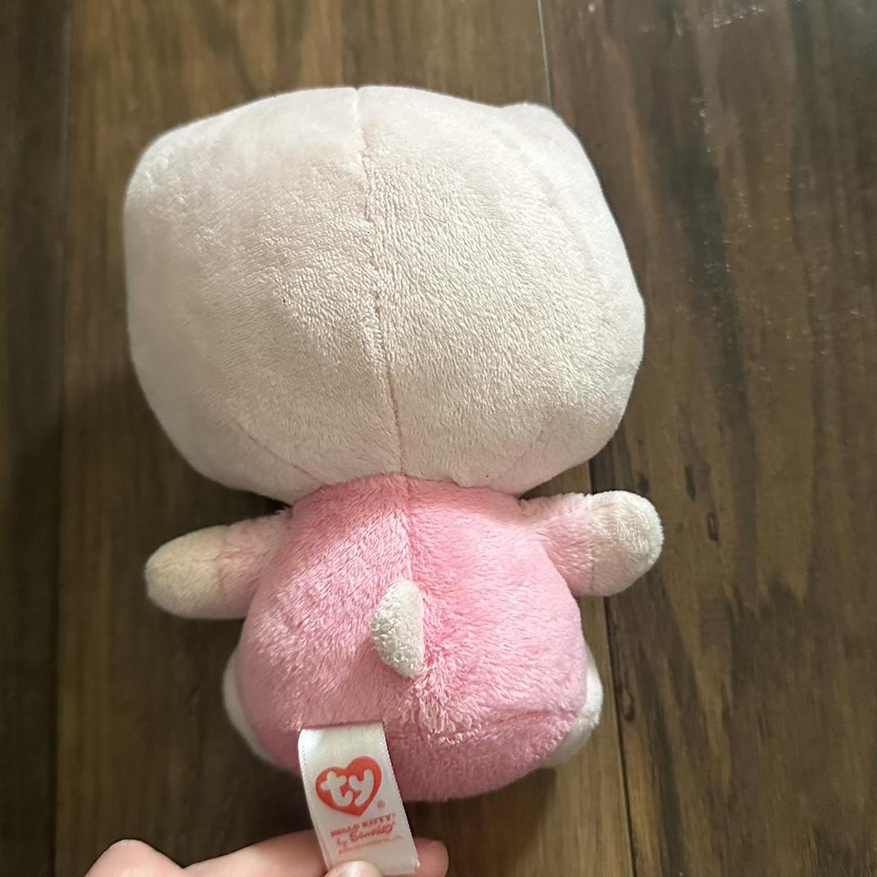 pink hello kitty ty plush no flaws authentic ty... - Depop