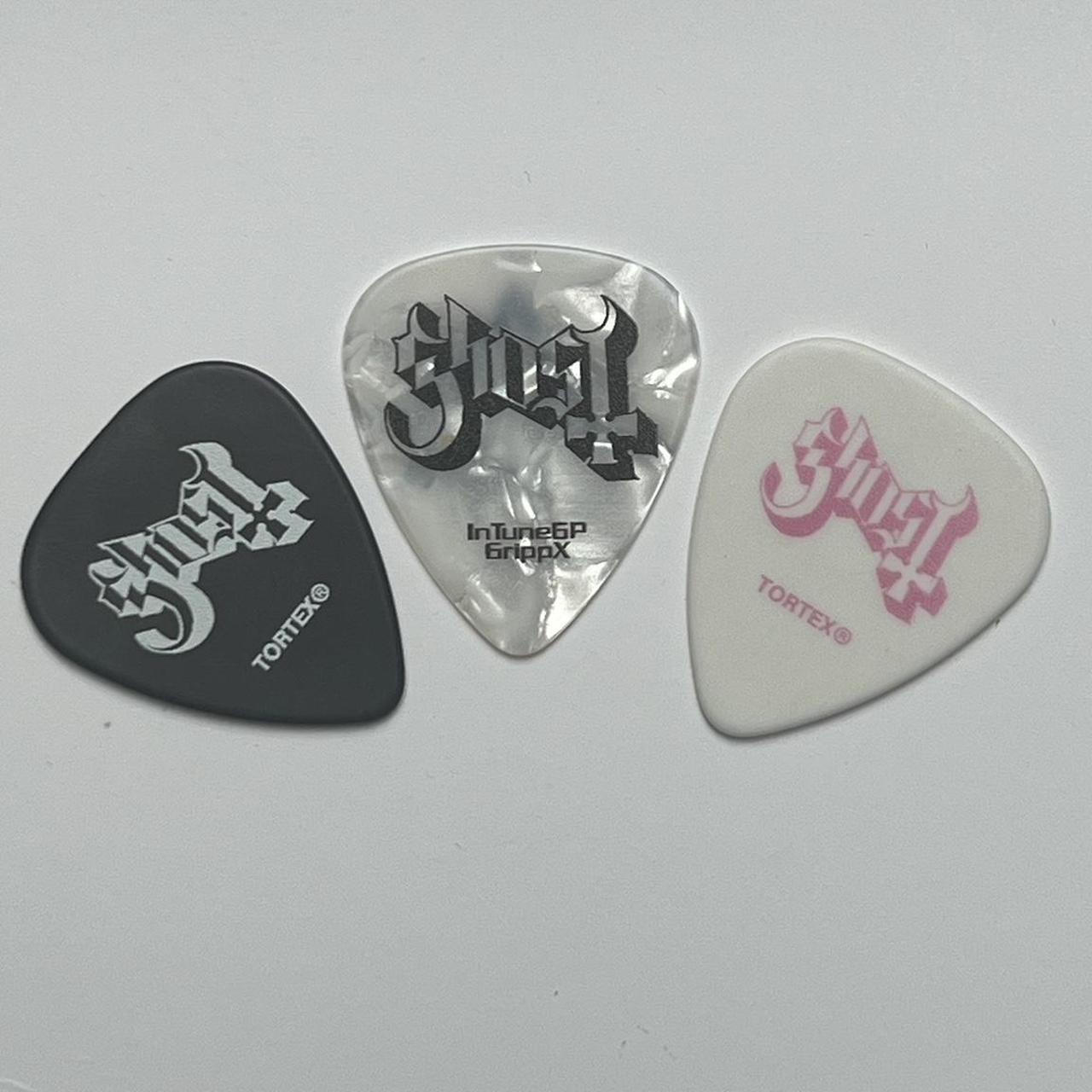 3 x Ghost Guitar pick #ghost #papaemeritus #ghostbc... - Depop