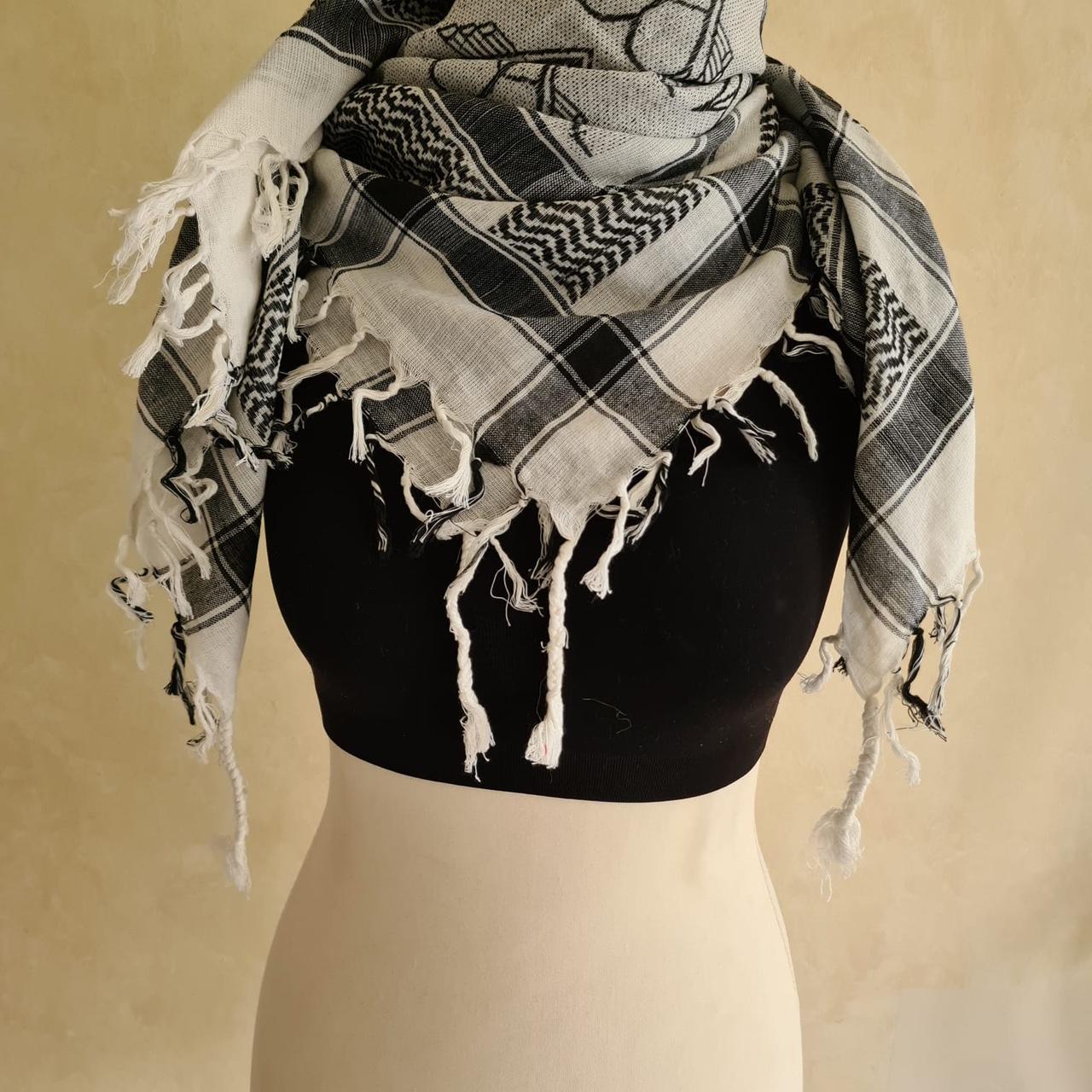 Scarf This Palestinian keffiyeh scarf is woven out... - Depop