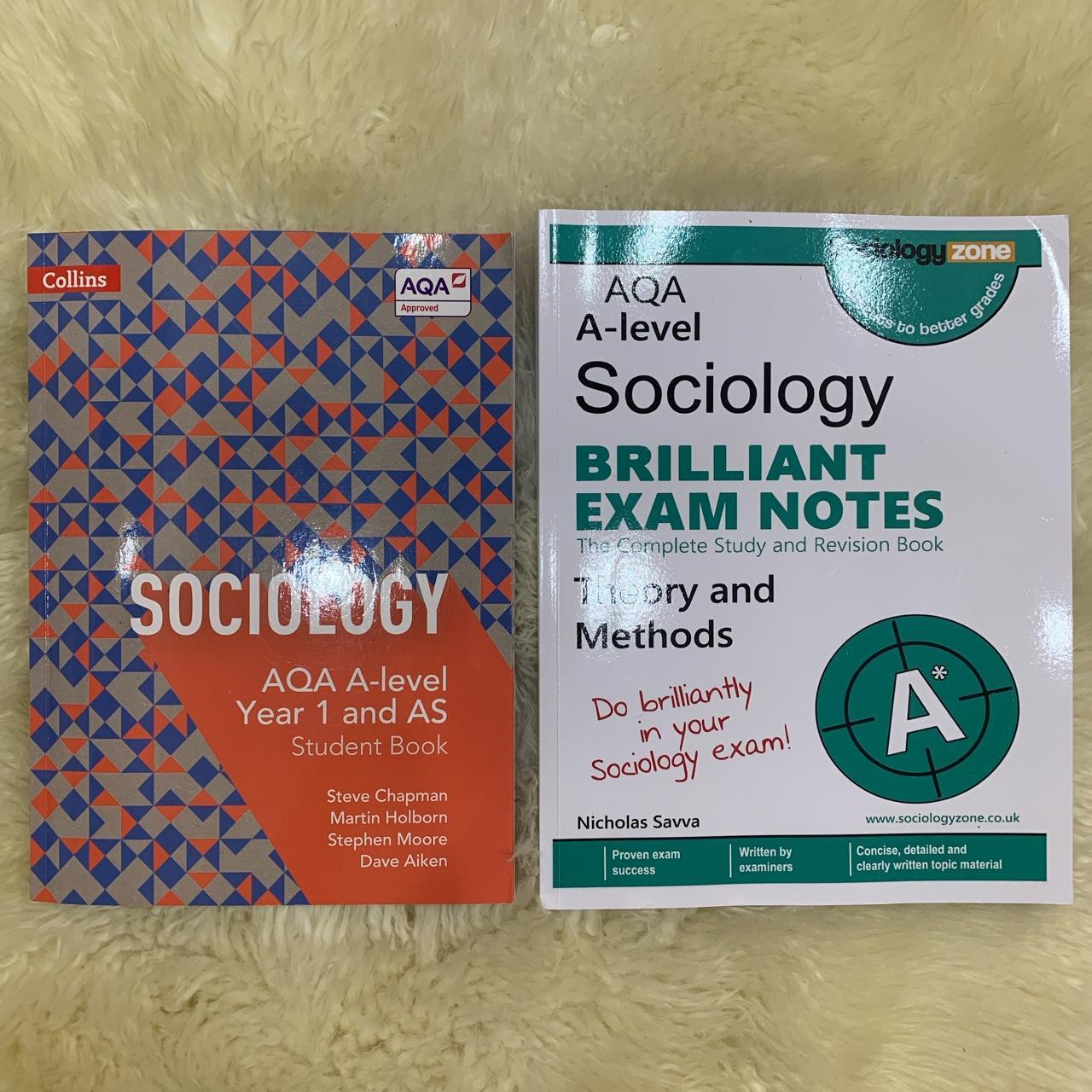 AQA Sociology Year 1 Book & AQA Sociology Theories... - Depop