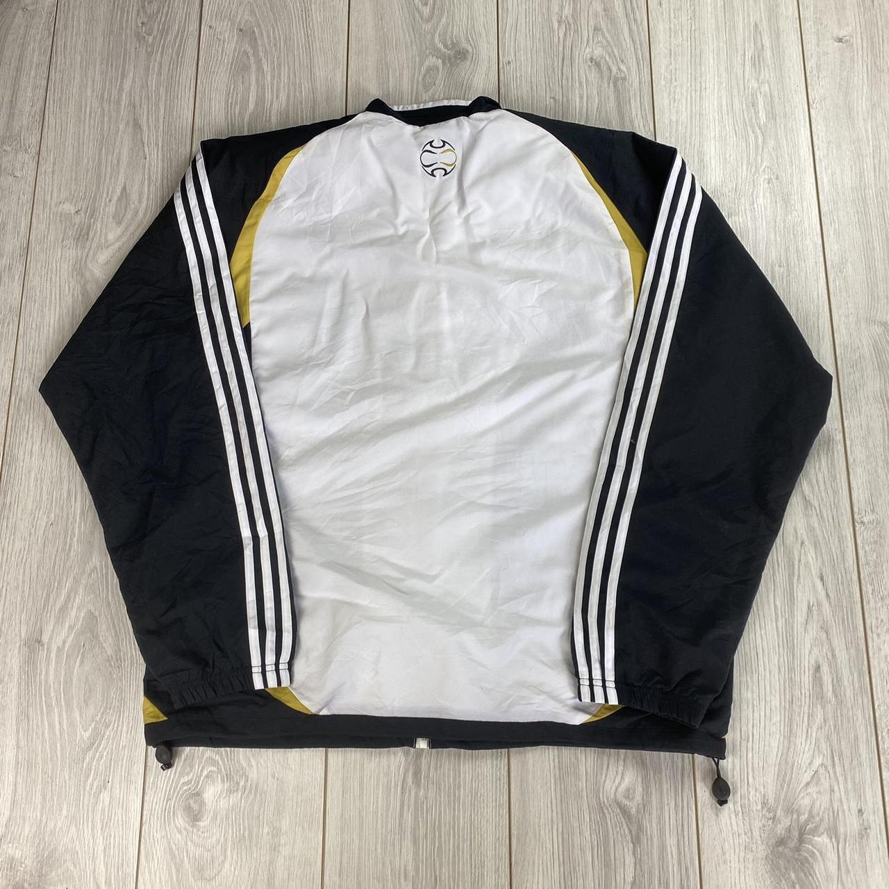 Vintage 00’s Adidas Track Jacket White/Black Mens... - Depop
