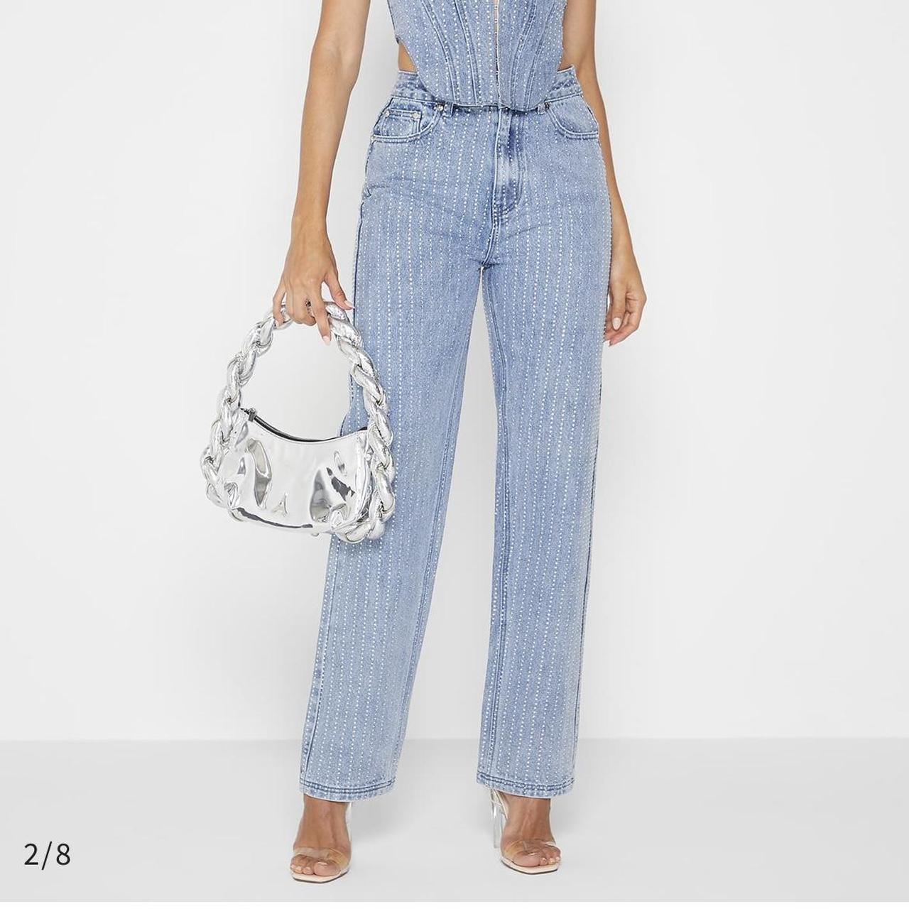 Maniere De Voir Women's Blue Jeans | Depop