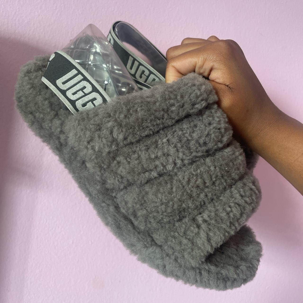 UGG Women's Grey Slides | Depop