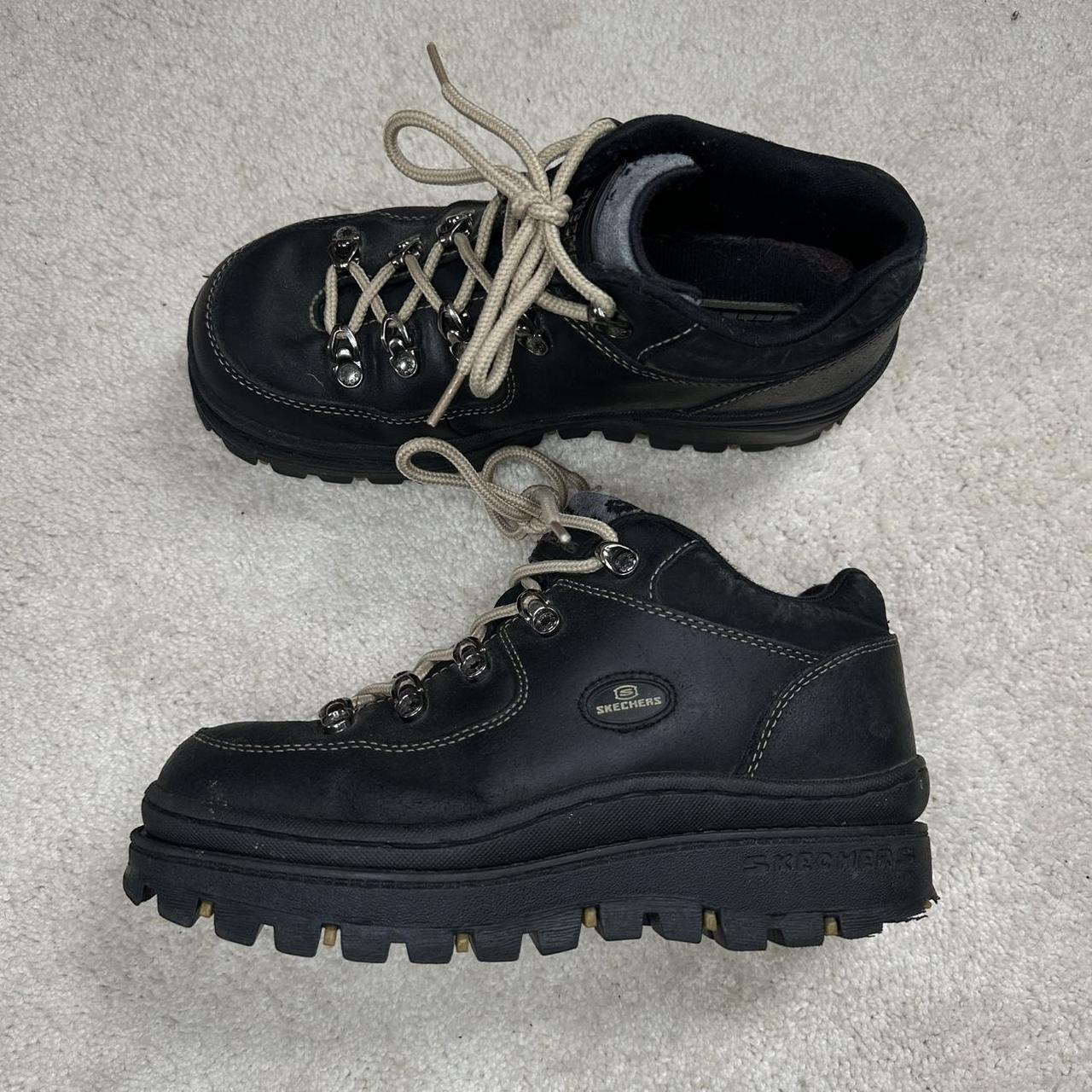Vintage 90s black chunky platform Skechers Jammers... | Depop