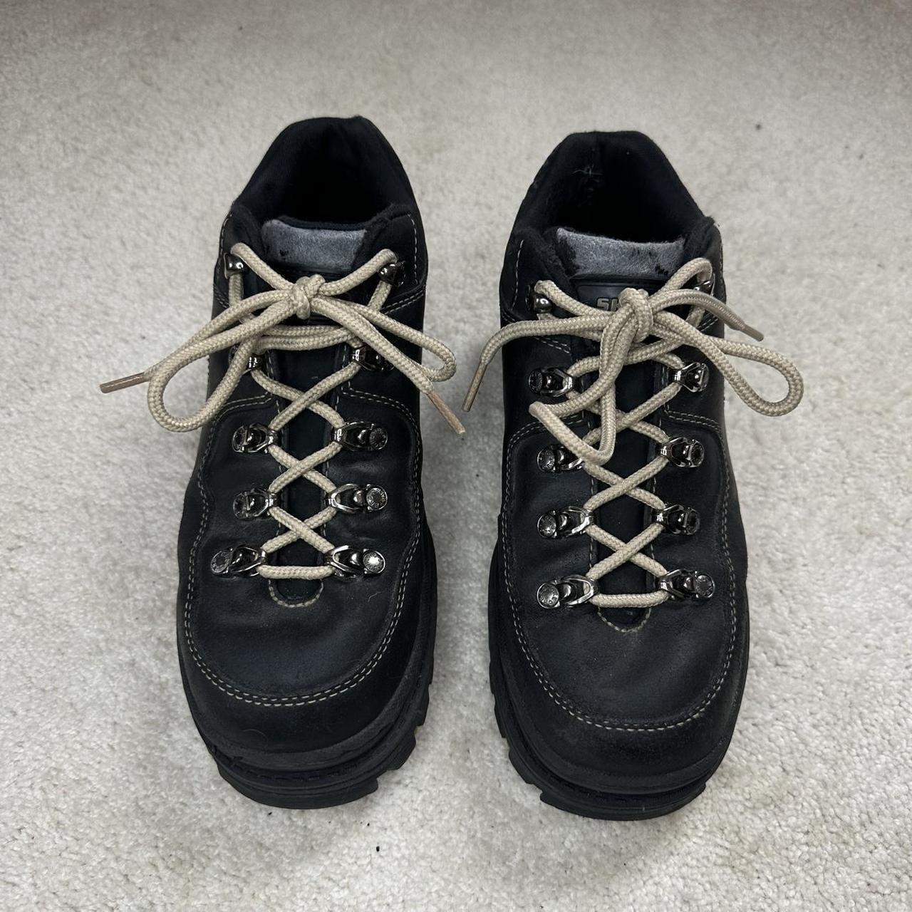 Vintage 90s black chunky platform Skechers Jammers... | Depop