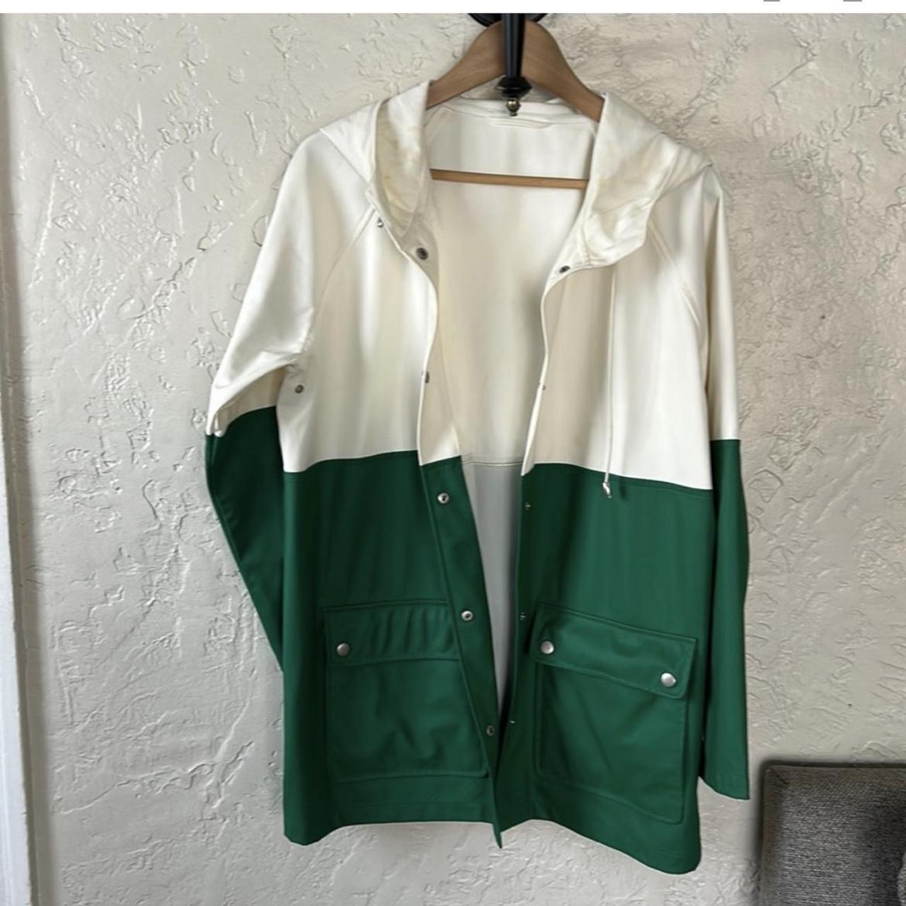 Marine Layer - Color Block Rain Coat Pre-owned,... - Depop