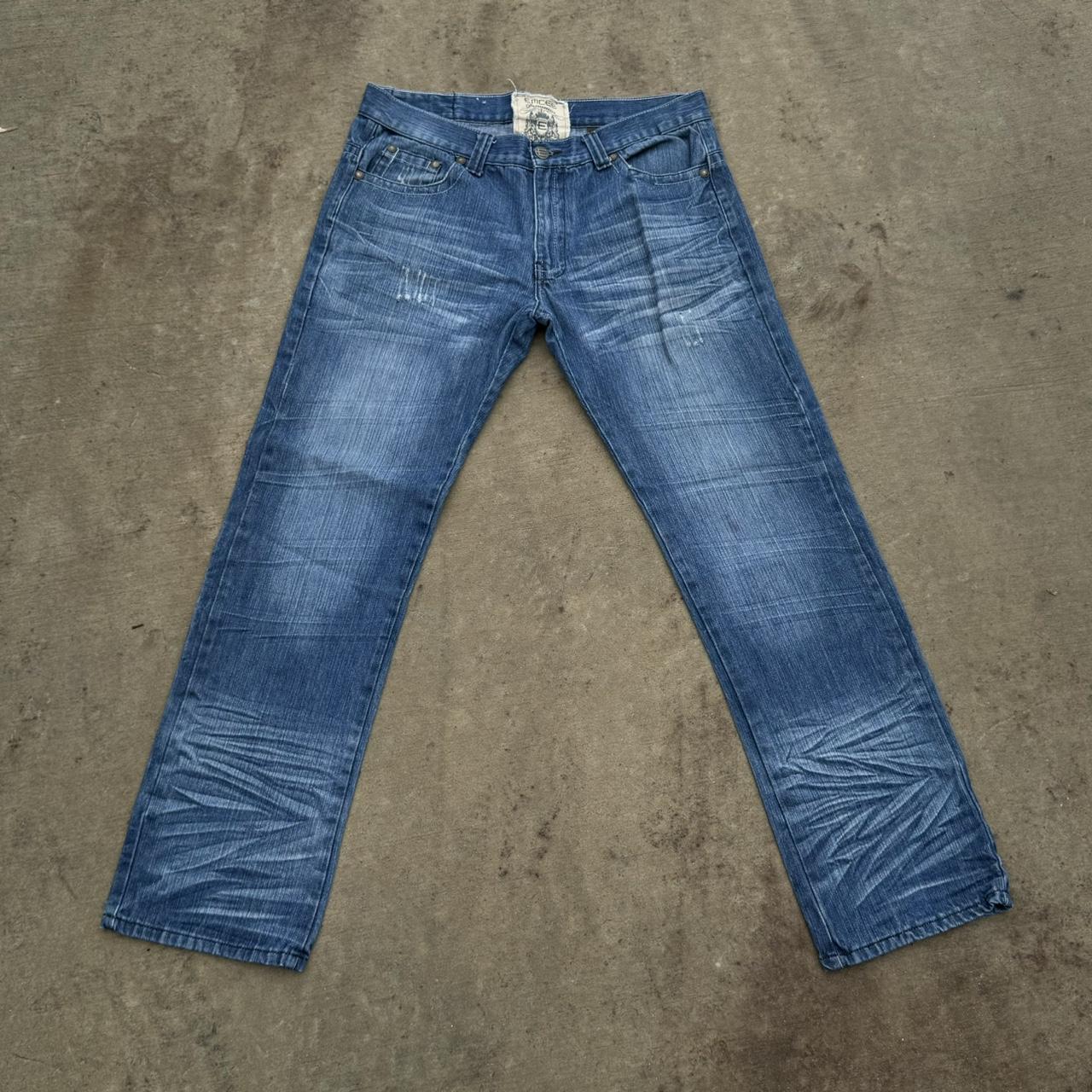 Vintage Y2K Emcee Evisu London Jeans Beautiful wash... - Depop