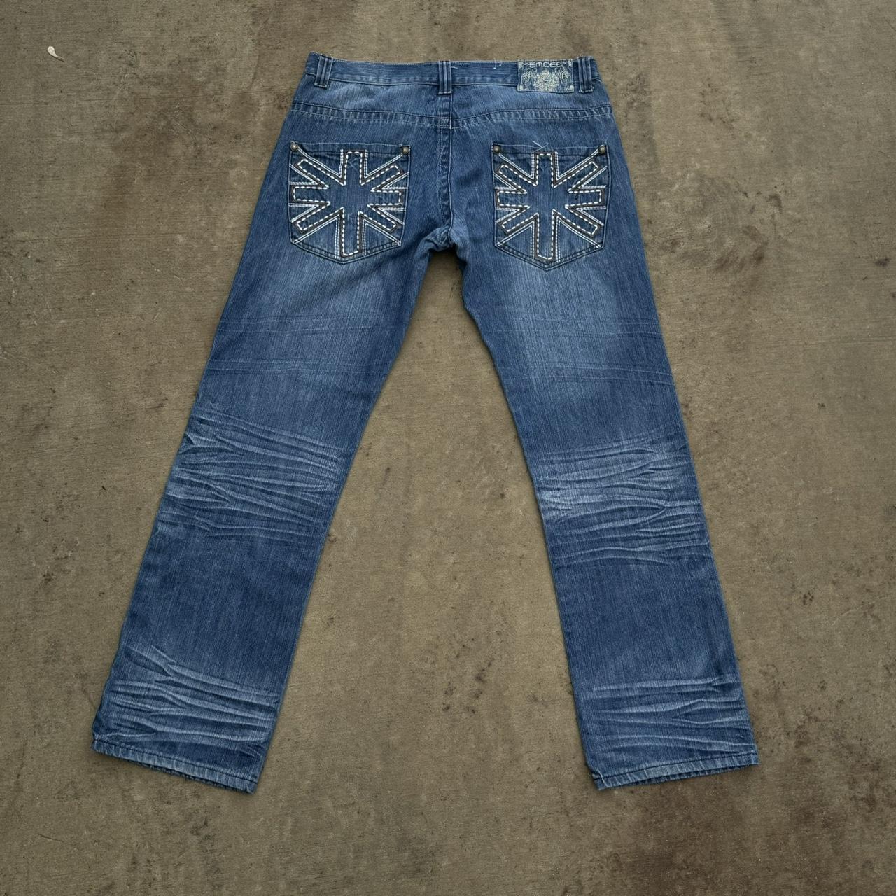 Vintage Y2K Emcee Evisu London Jeans Beautiful wash... - Depop