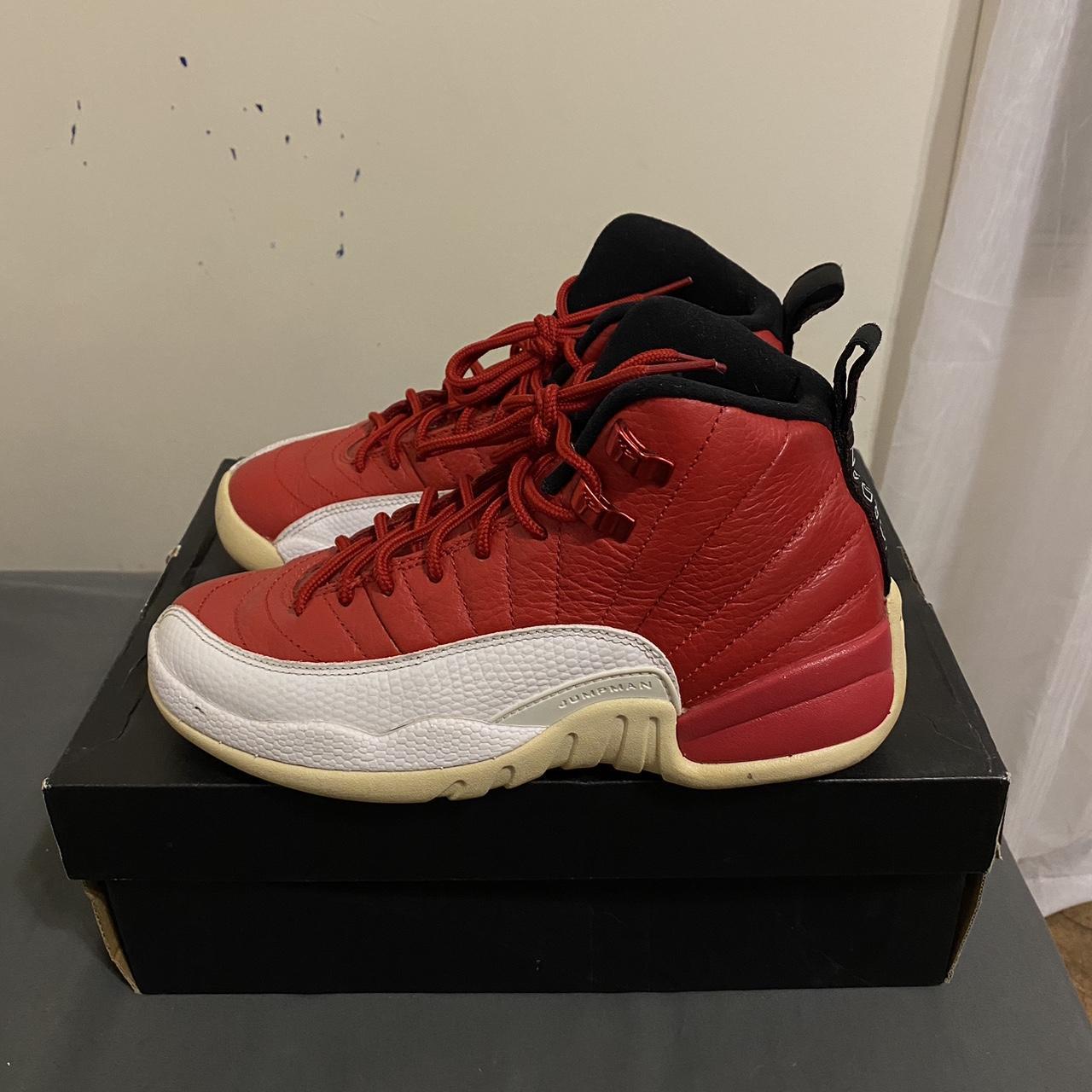 Jordan 12 retro gym red (gs) 5Y -box... - Depop