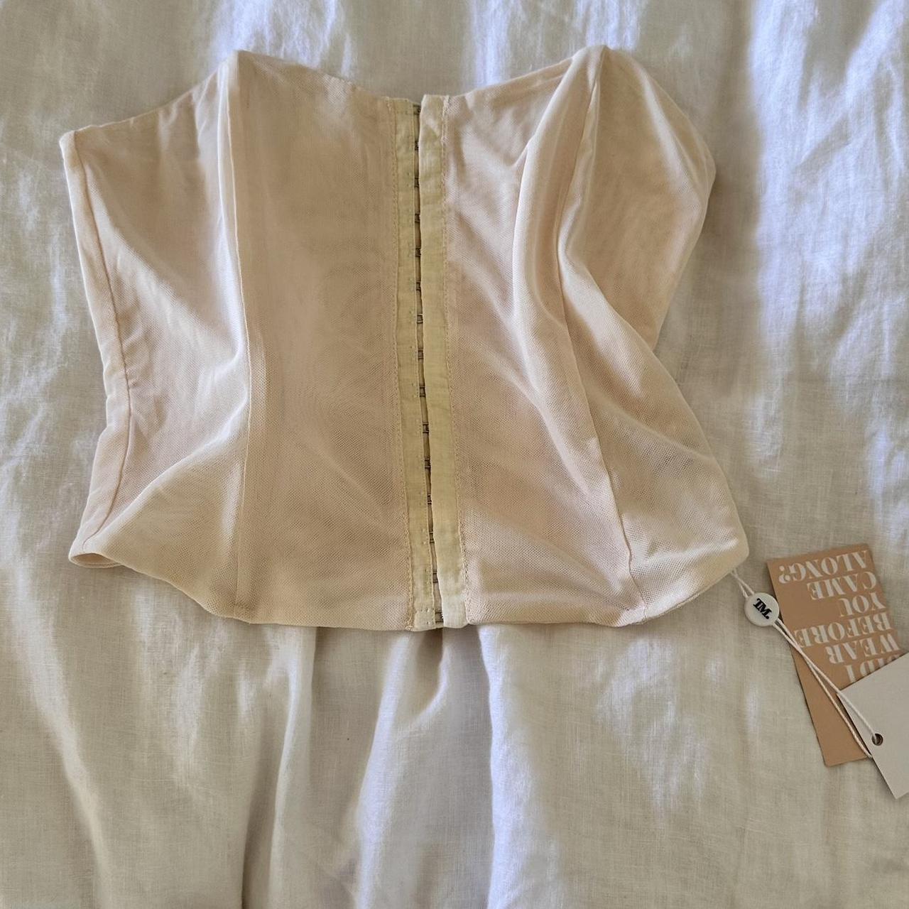Tiger mist corset beige top | Depop