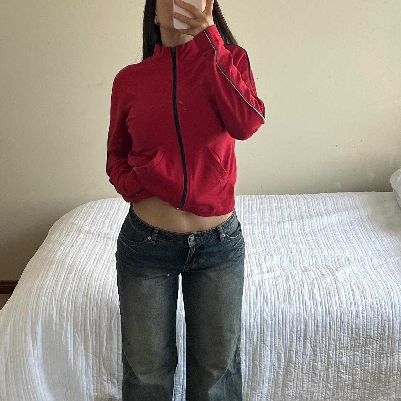 2000s jacket Y2k zip up skater jacket ⭐️ super cute... - Depop