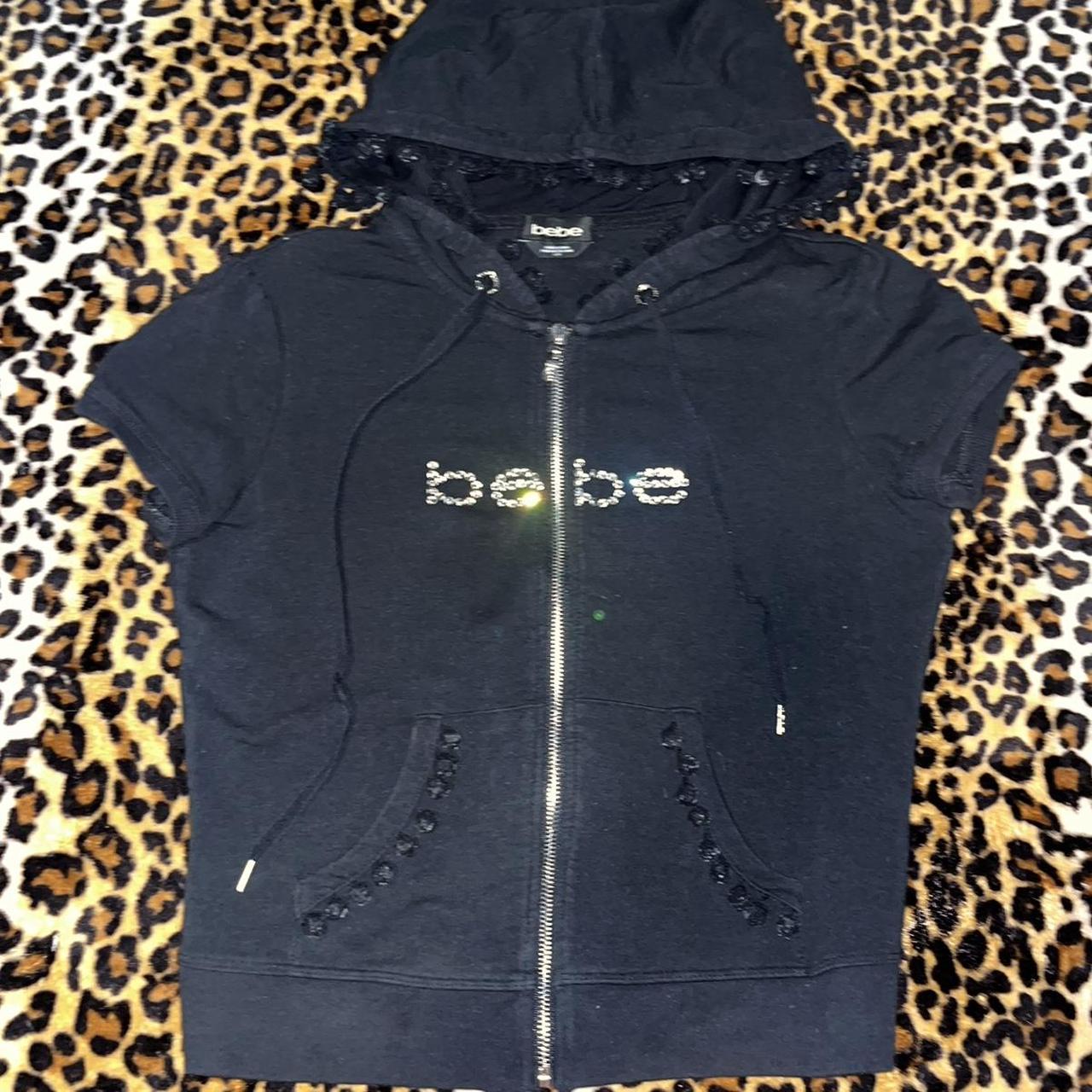 BEBE Short Sleeve Zip-up Jacket MESSAGE BEFORE... - Depop