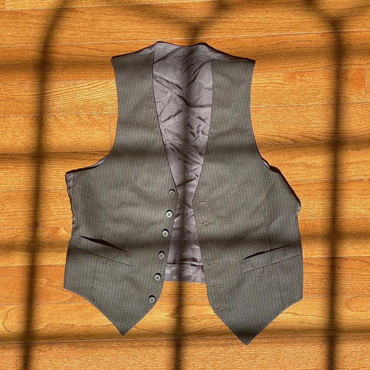dior tuxedo suit vest, print on back fits men’s XS/S... - Depop