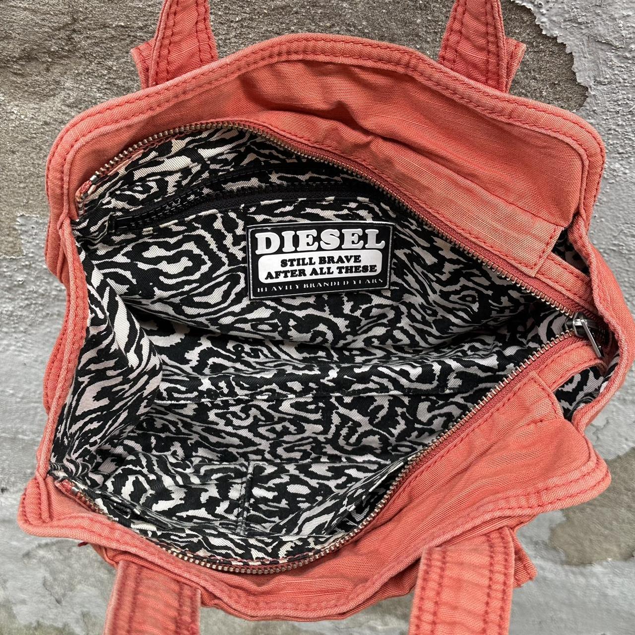 early 2000s DIESEL mini bag w/ oversized branded... - Depop