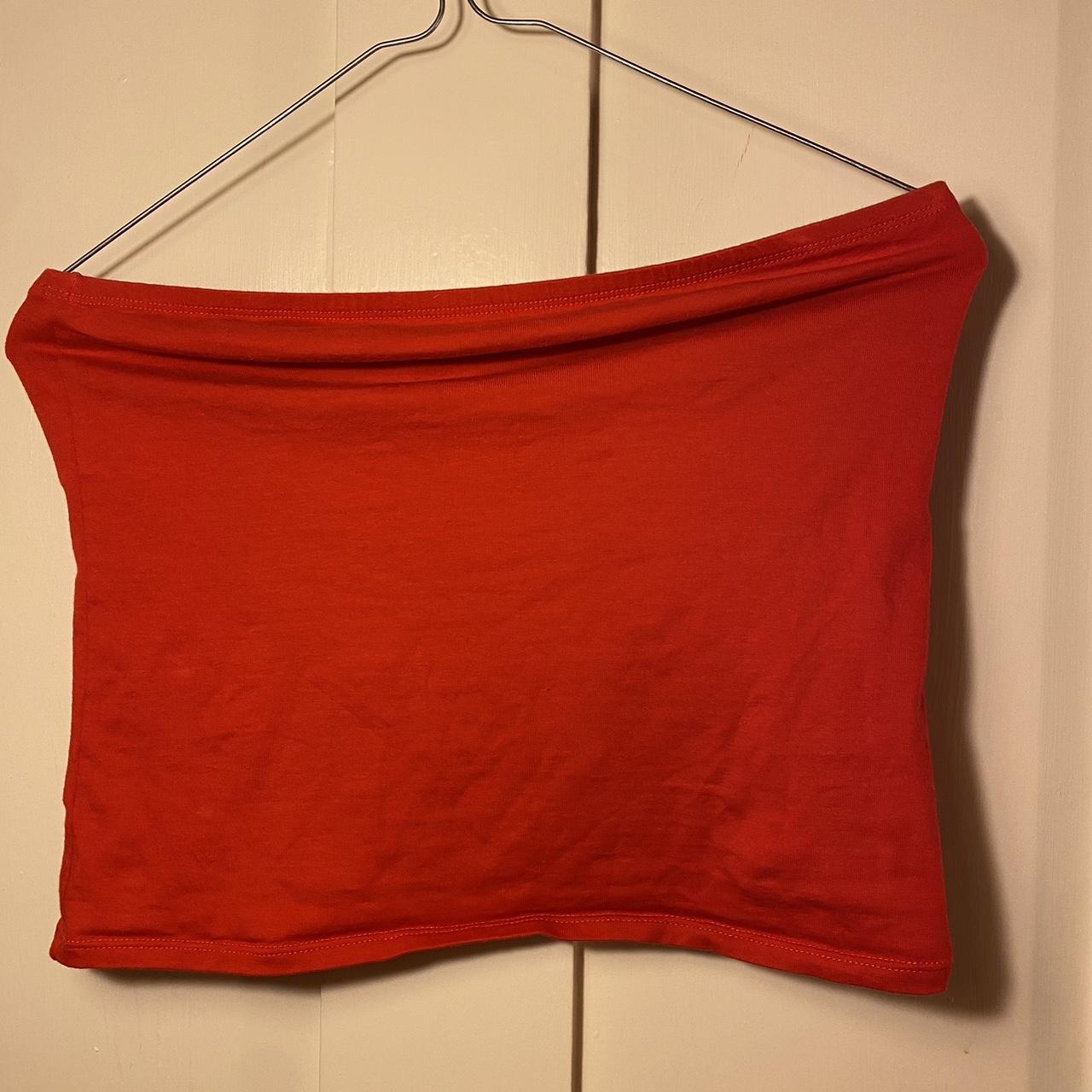 Red bandeau/ tube top. - Depop