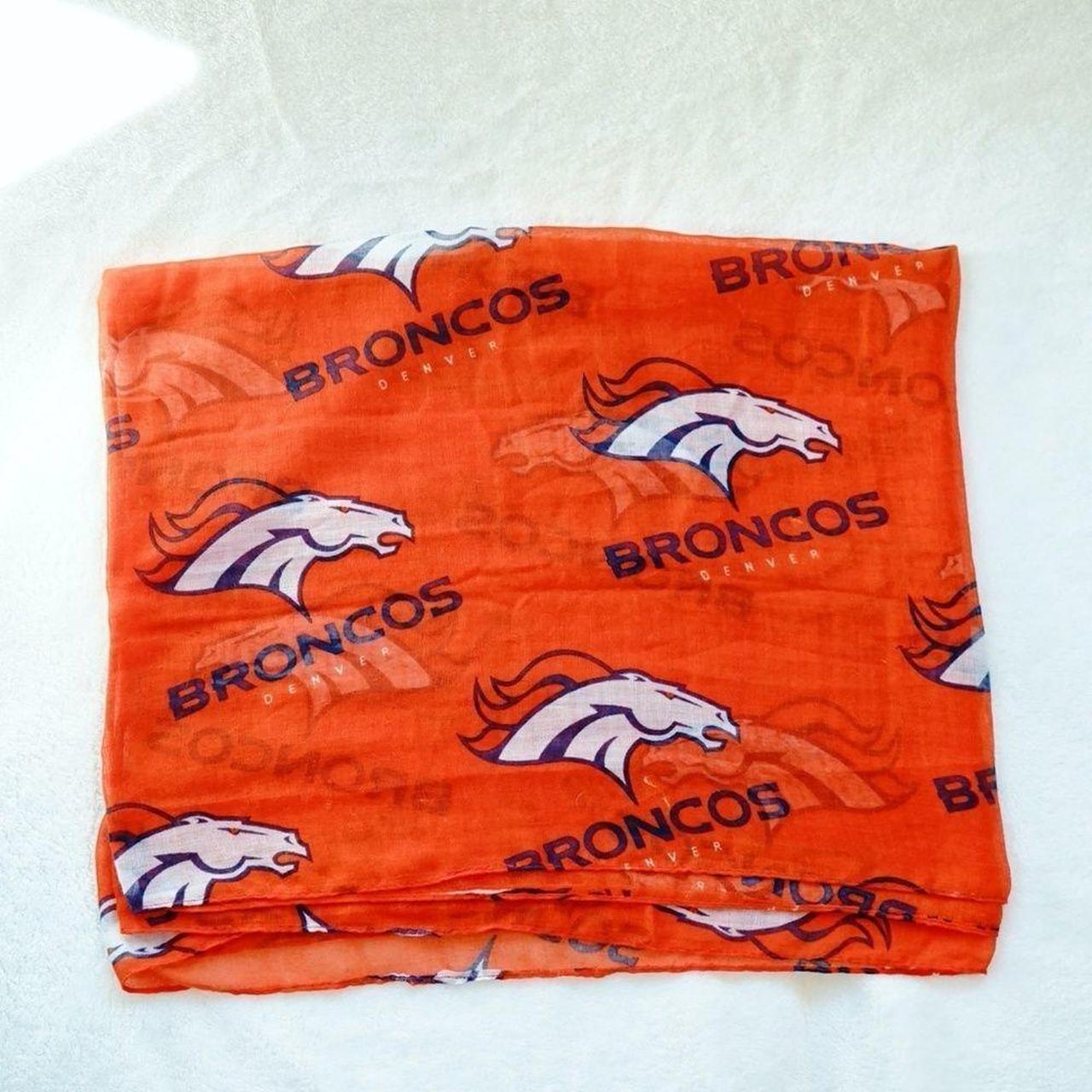 NFL Women's Orange and Blue Scarf-wraps | Depop