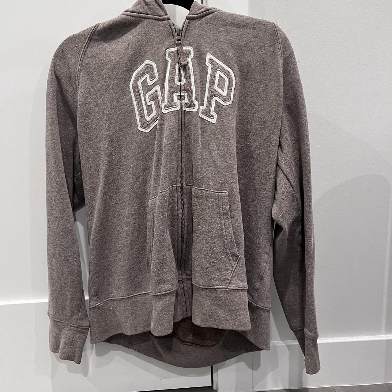 BEIGE TAN GAP ZIP UP JACKET - size XXL but I believe... - Depop