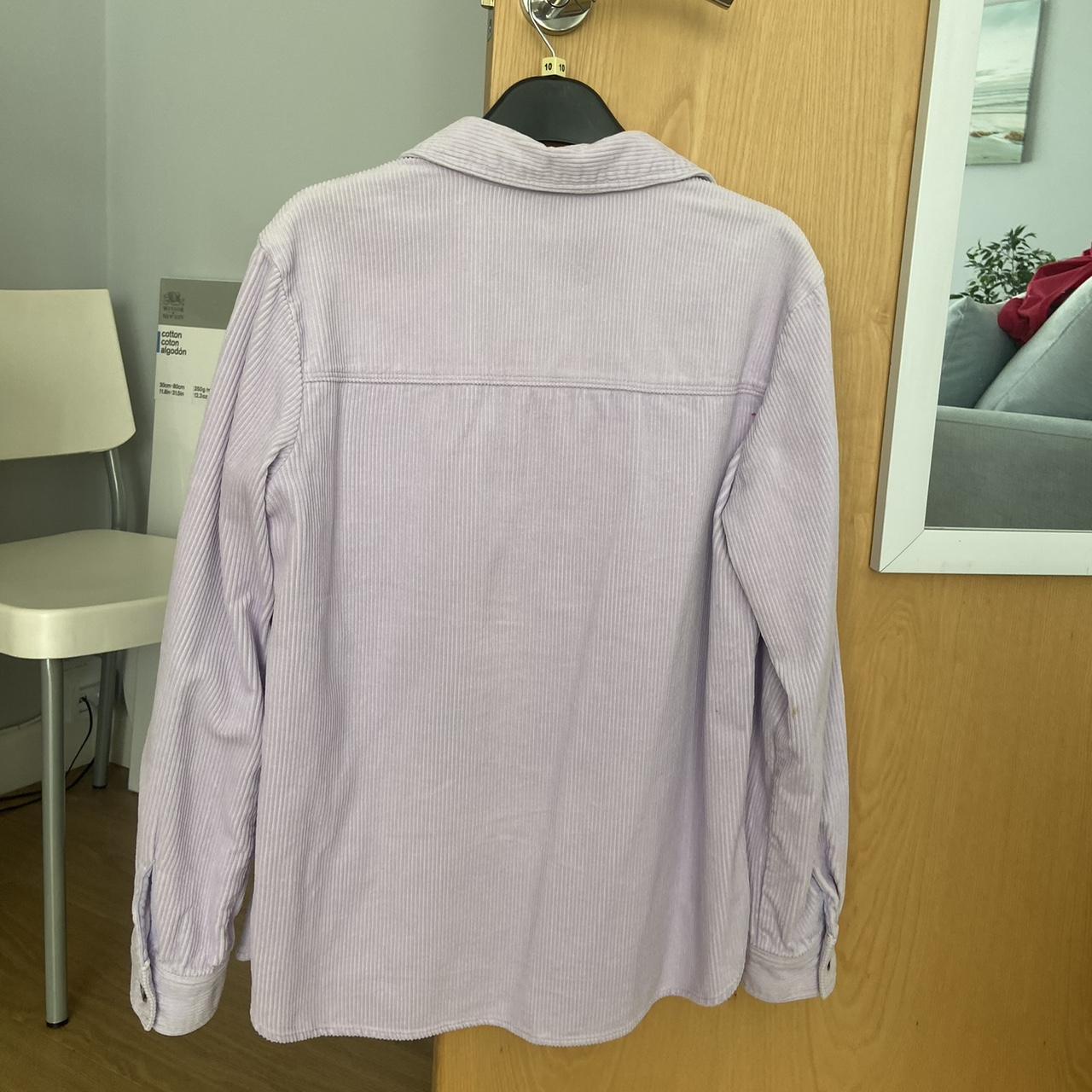 Lilac purple cord shacket/over shirt 💜 Worn once or... - Depop