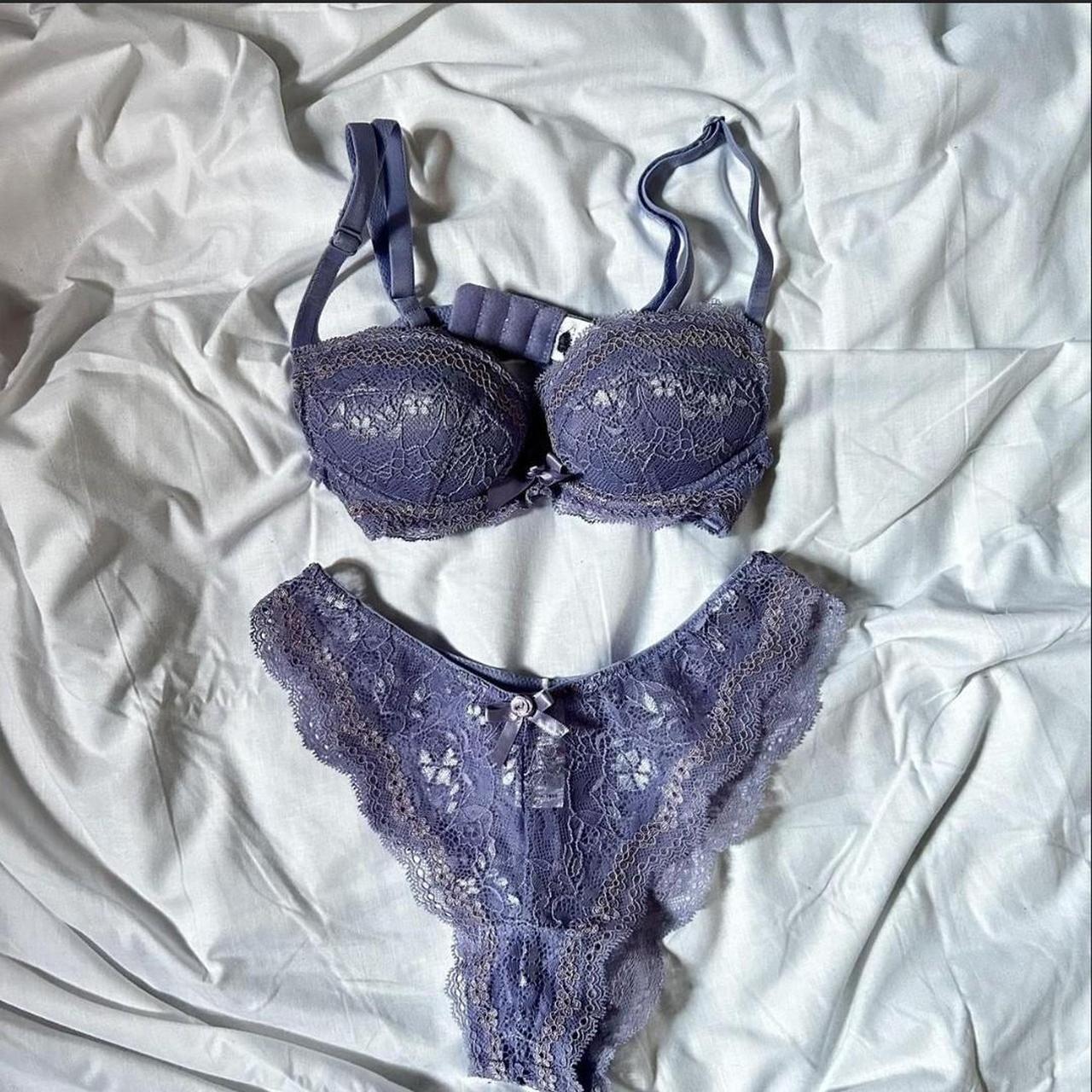Boux avenue set Bra is 28a and pants are size... - Depop