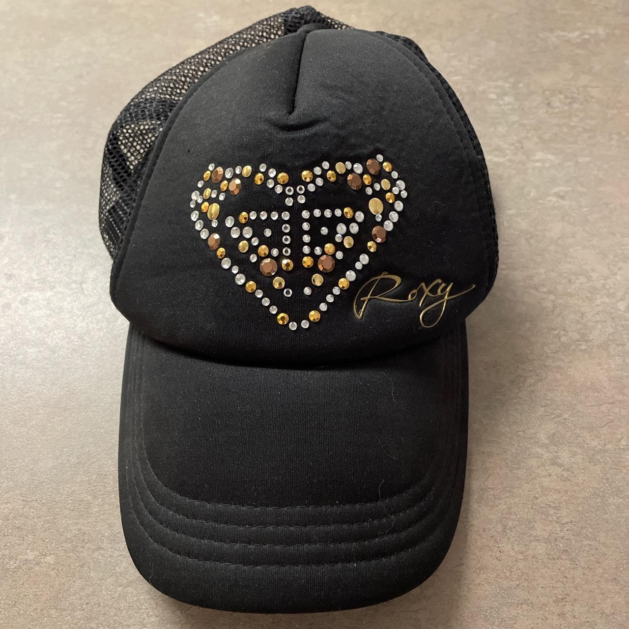 Roxy studded/rhinestone trucker hat #roxy #surf #surfer - Depop