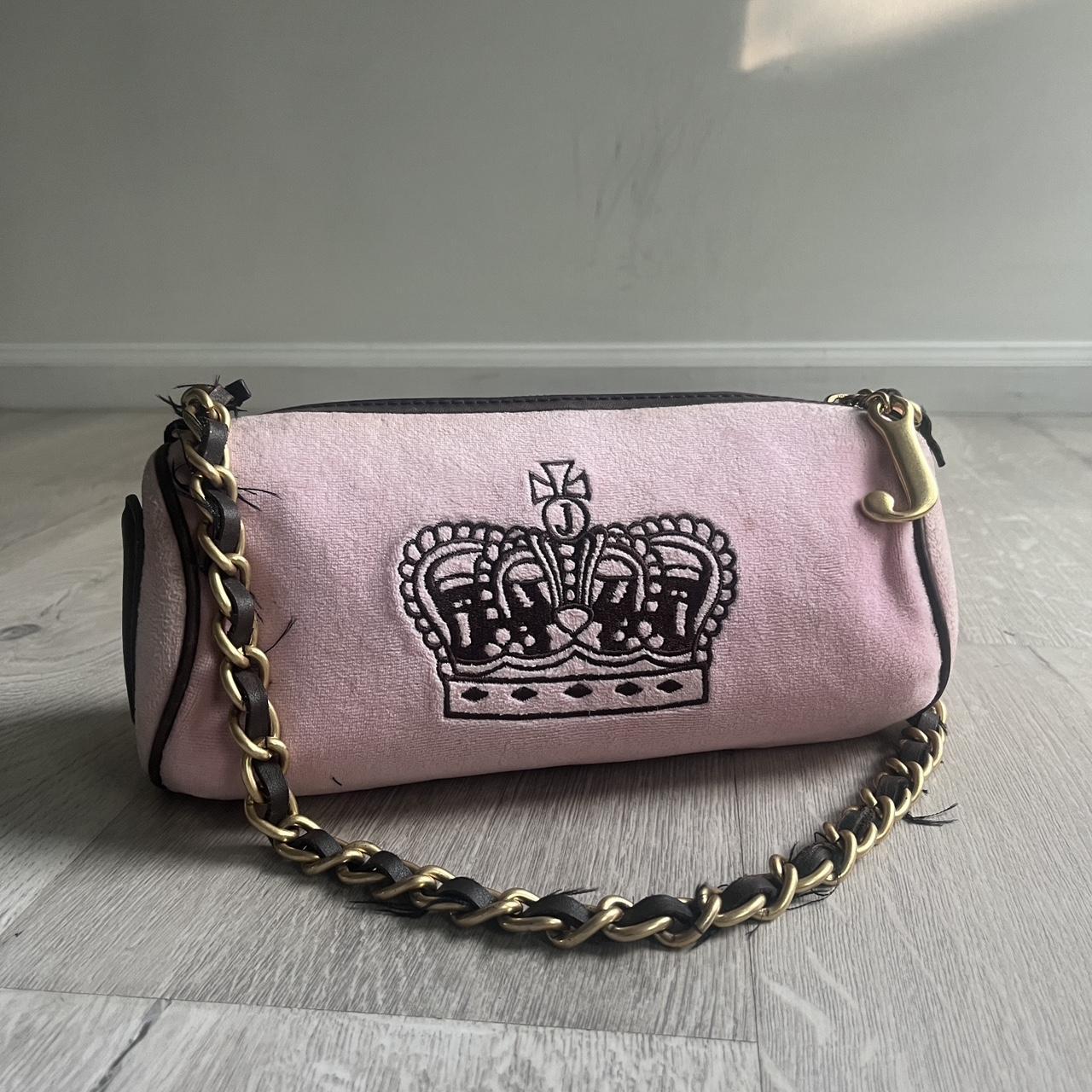 Vintage juicy couture pink barrel shoulder bag The... - Depop